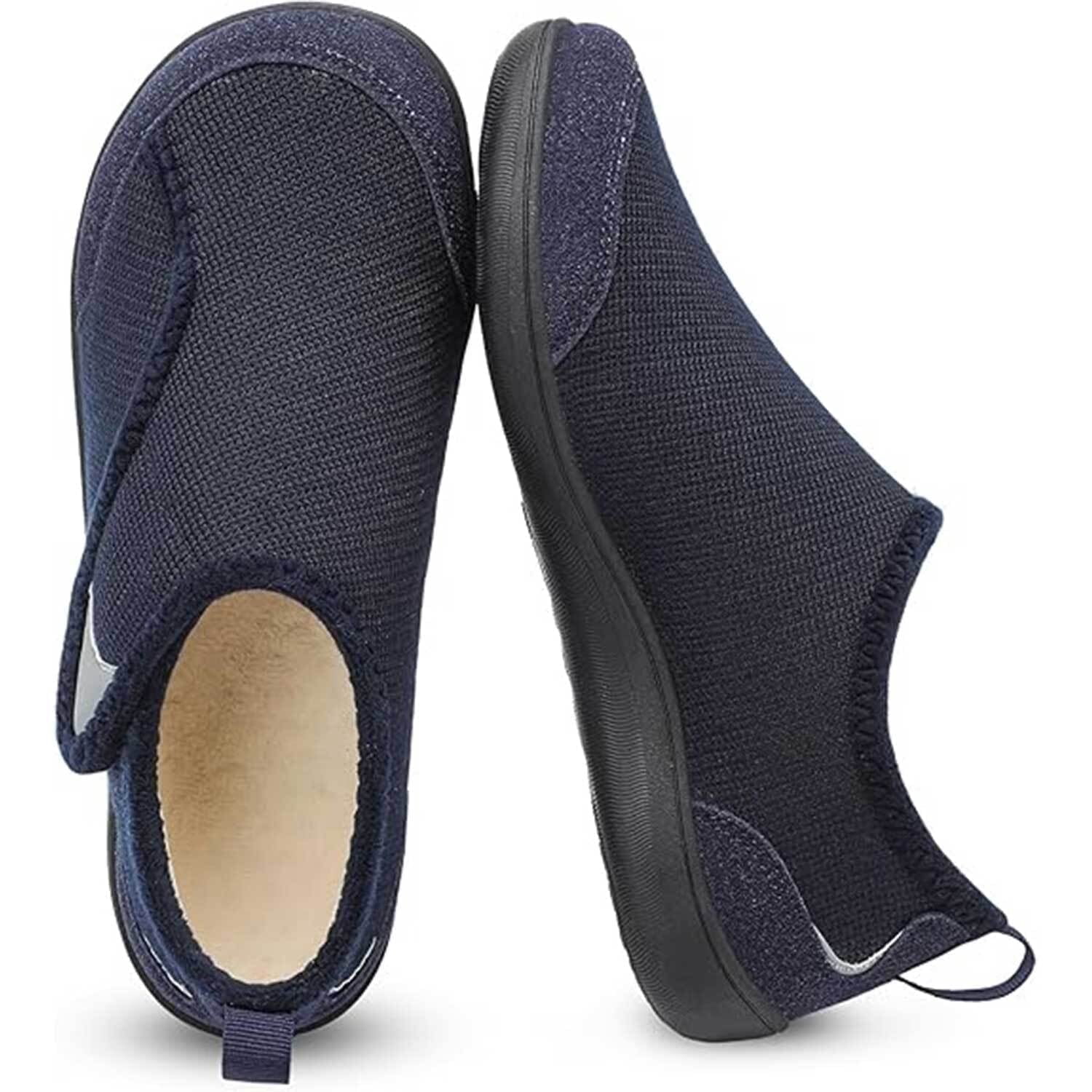 Leisfit Womens Men Slippers Wide Width Diabetic Shoes Adjustable ...