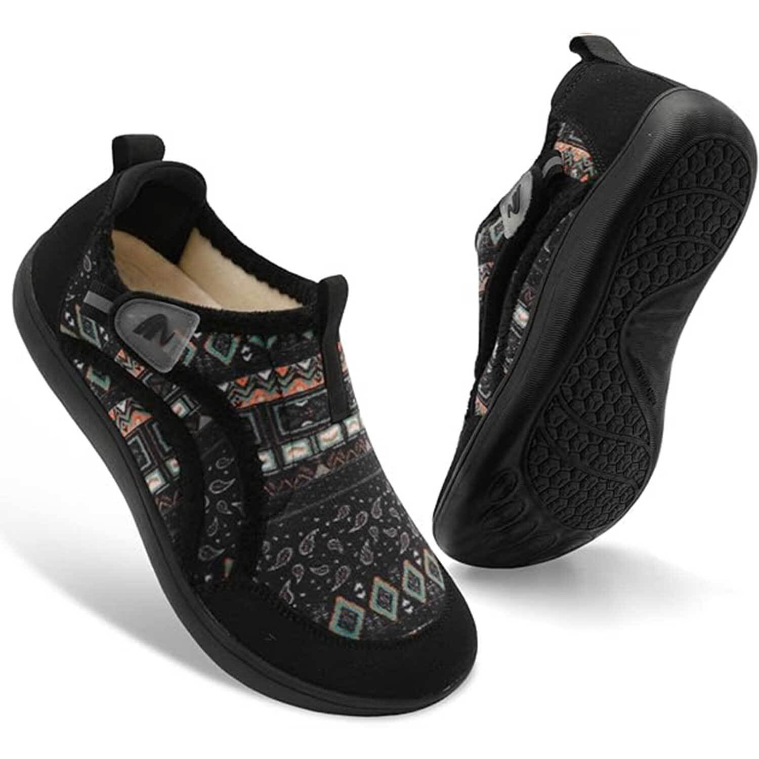 Leisfit Diabetic Shoes for Women Extra Wide Toe Bedroom Slippers ...