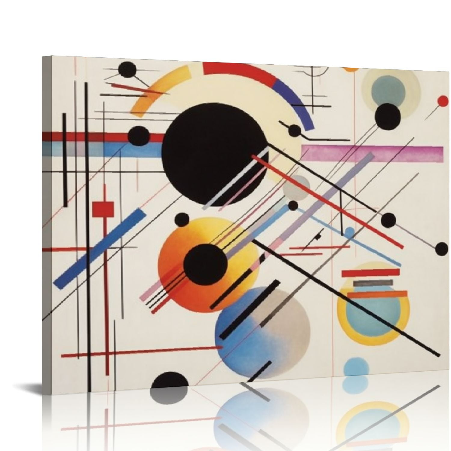 Leisuo Large Framed Canvas Wall Art Wassily Kandinsky Composition VIII ...