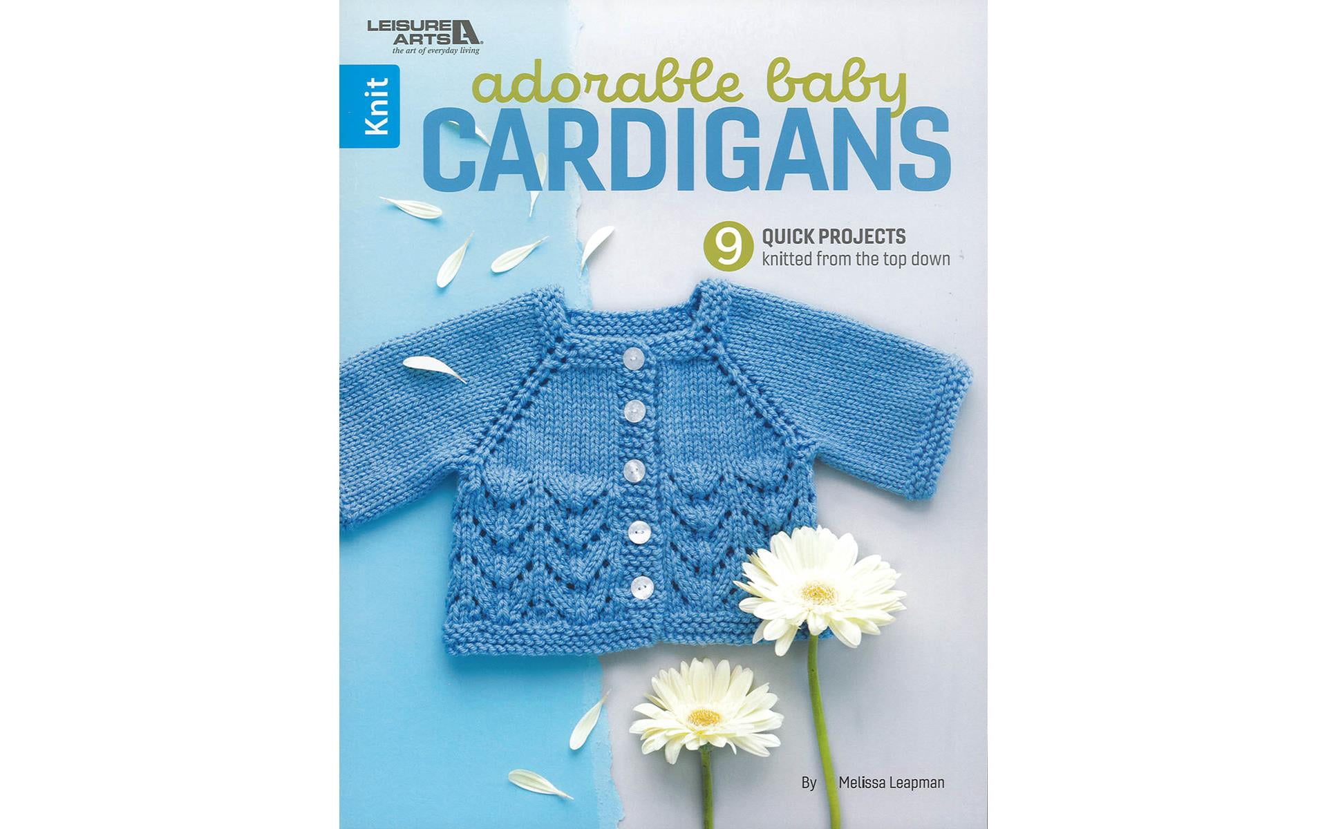 Leisure Arts Adorable Baby Cardigans Knitting Book - Walmart.com