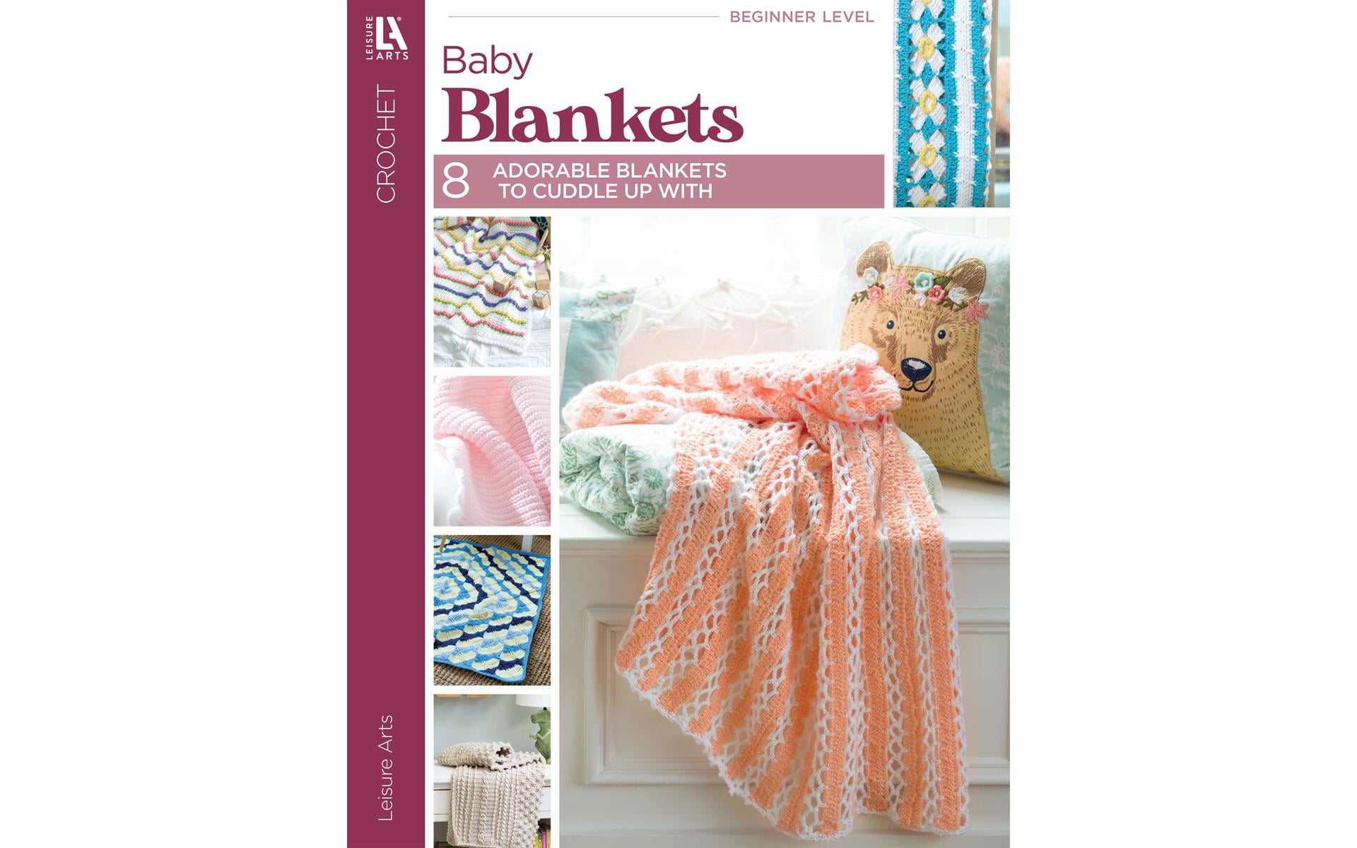 Leisure Arts Baby Blankets Crochet Book - Walmart.com
