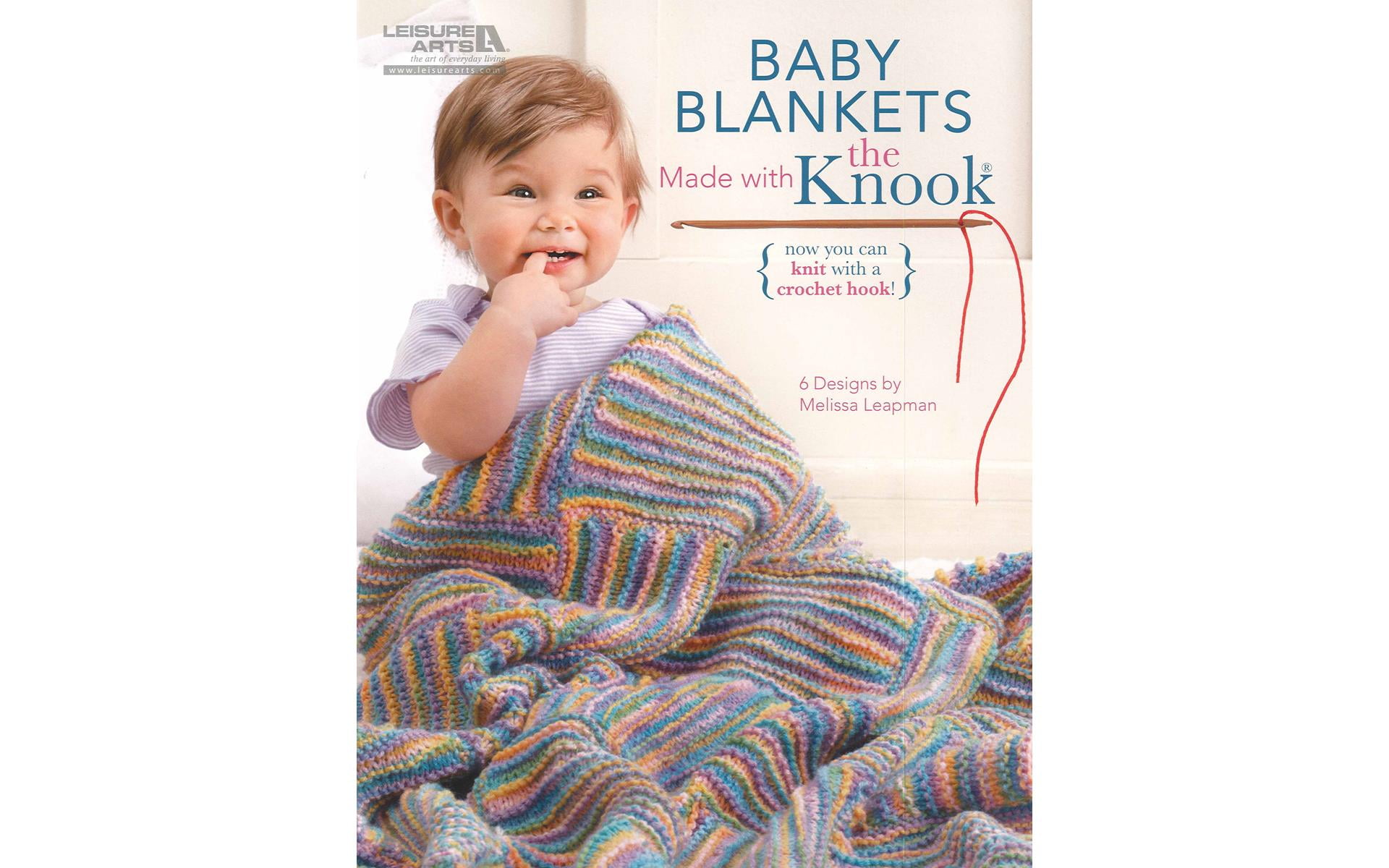 Leisure Arts Baby Blankets Made W/Knook Knit Book, Knitting Books ...