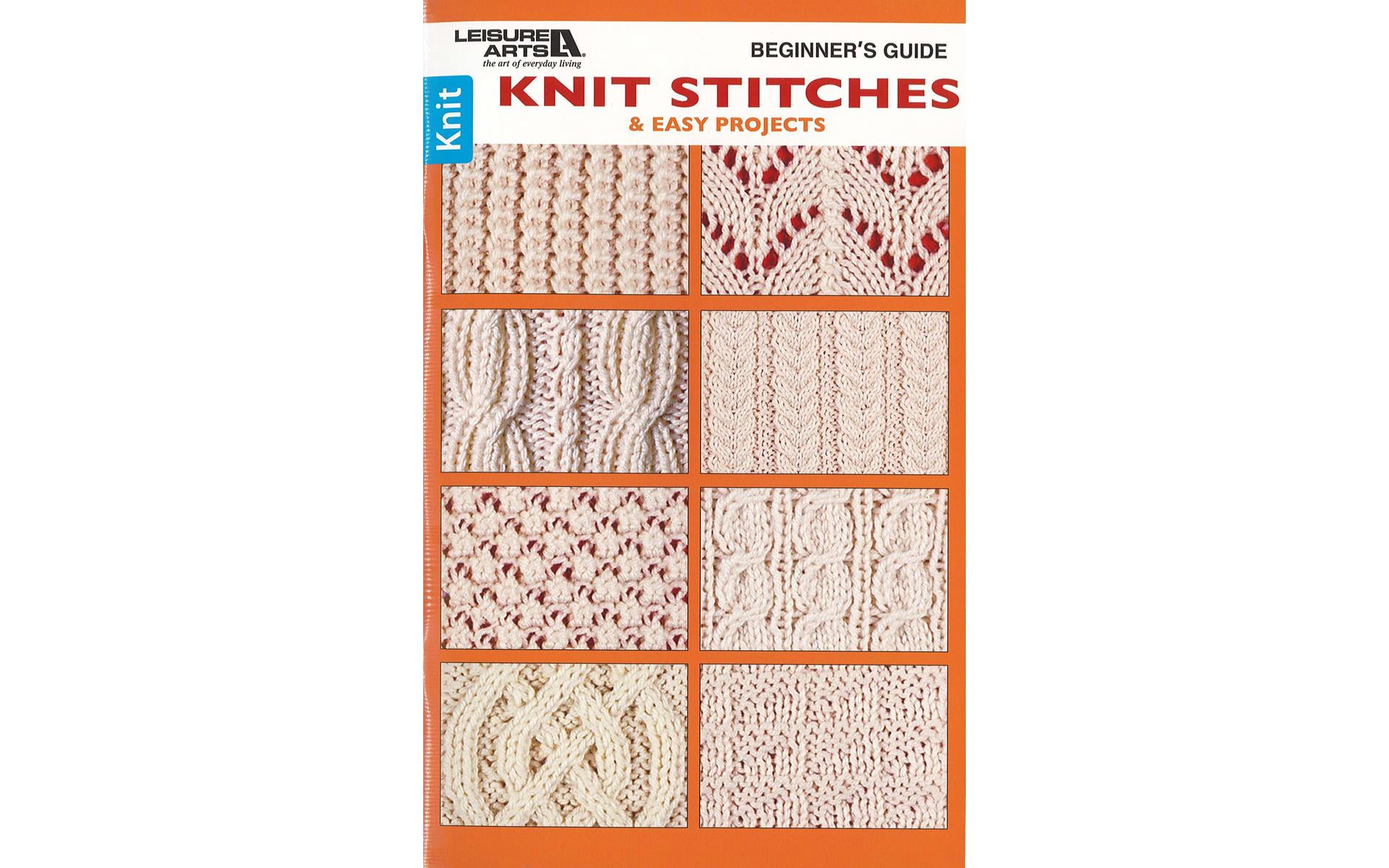 Leisure Arts Beginners Guide To Knit Stitch Book, Knitting Books ...