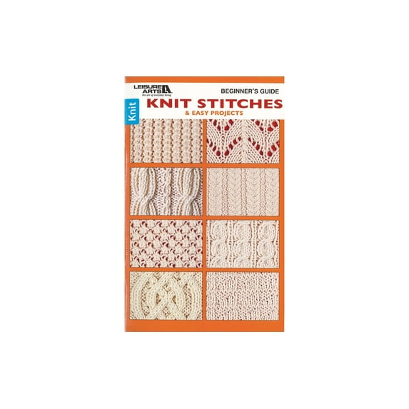 Leisure Arts Beginners Guide To Knit Stitch Book, Knitting Books ...