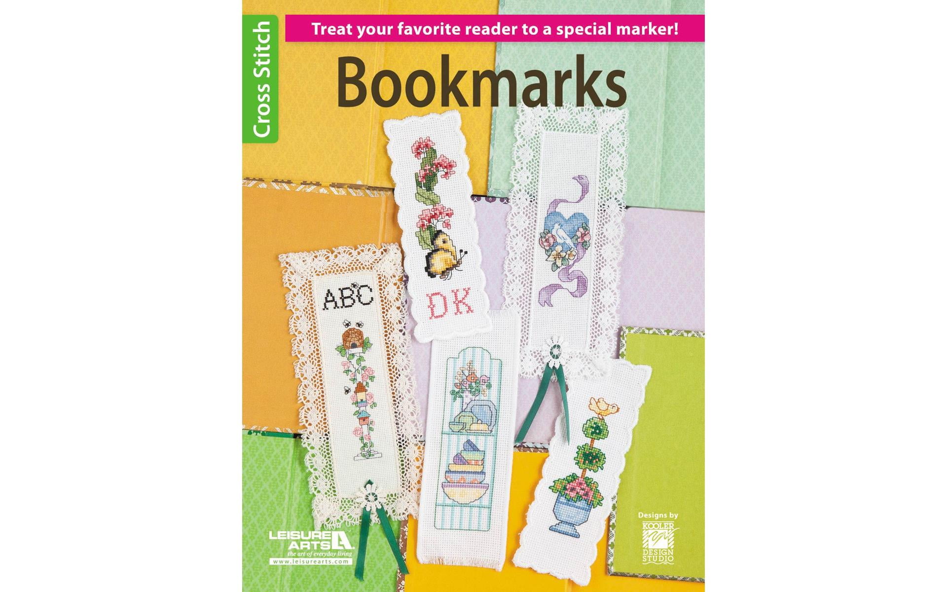 Leisure Arts Alphabet Cross Stitch Book - 12 Bookmark Designs for ...