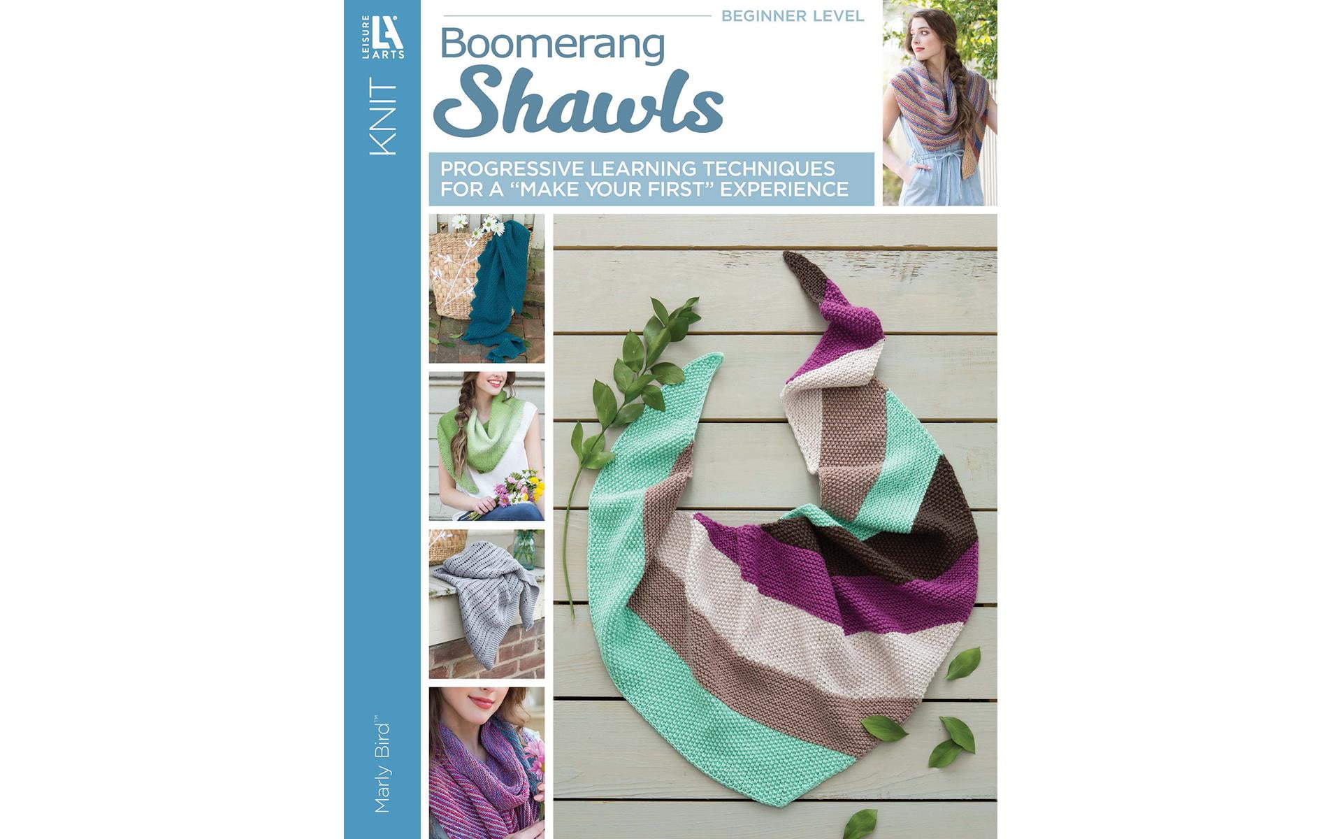 Leisure Arts Boomerang Shawls Knit Book, Knitting Books, Knitting ...