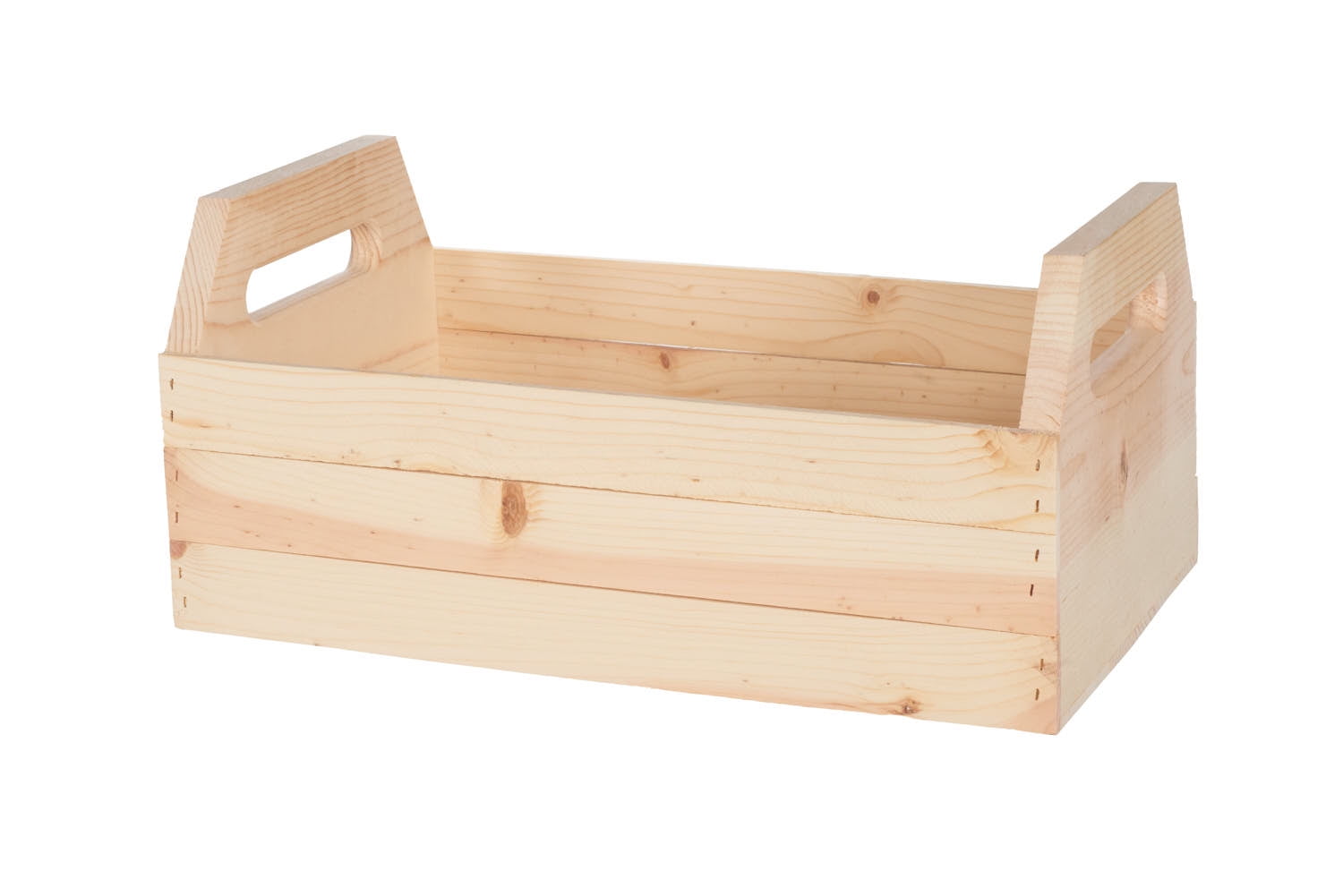 Leisure Arts Brown Wood Caddy Crate 18"x 12"x 8" - Walmart.com