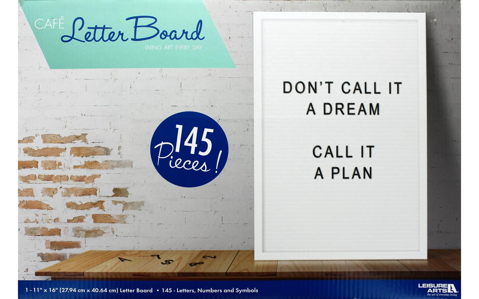 Leisure Arts Caf Letter Board 11X16 White, Letter Board Sign, Felt ...