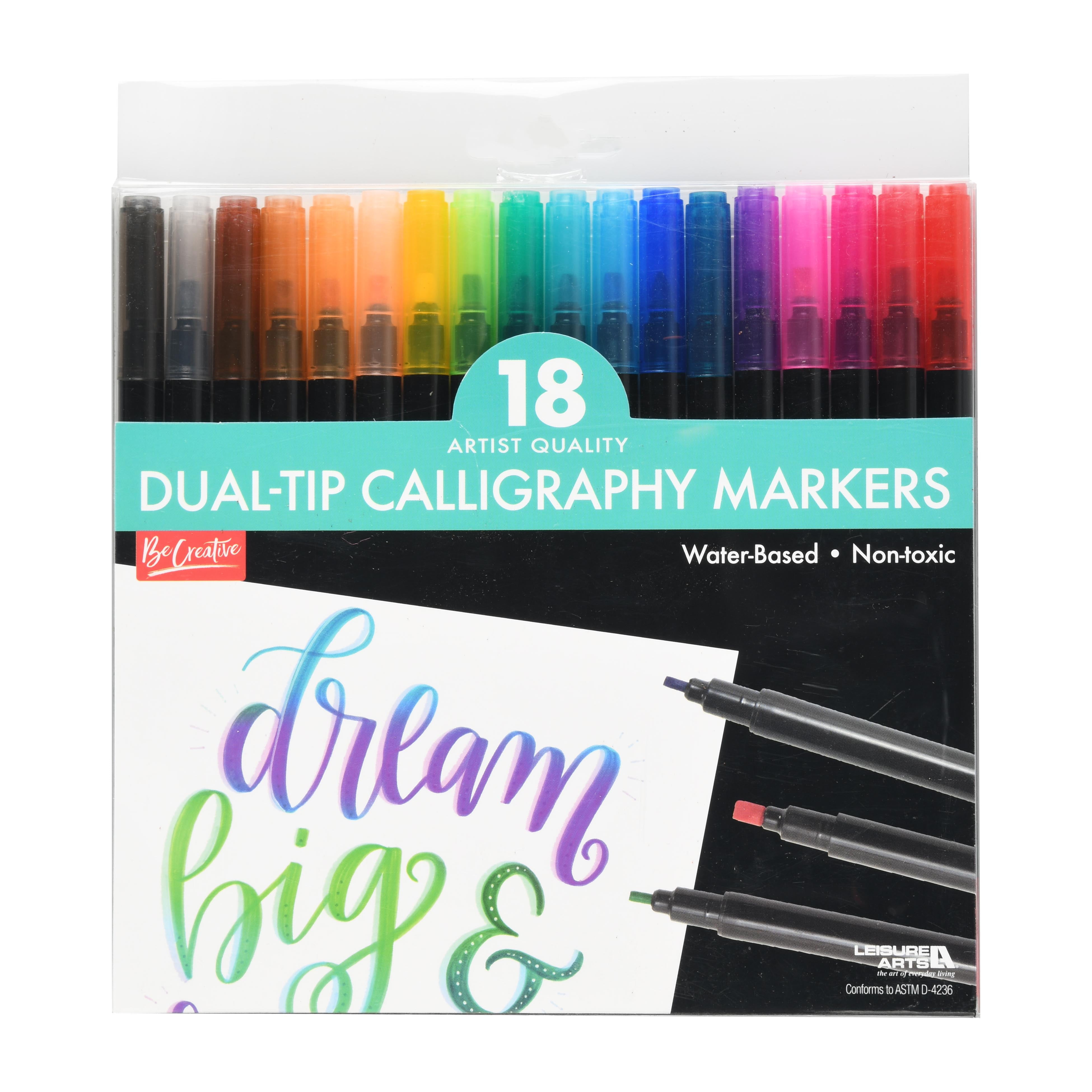 Leisure Arts Calligraphy Marker Set - Walmart.com