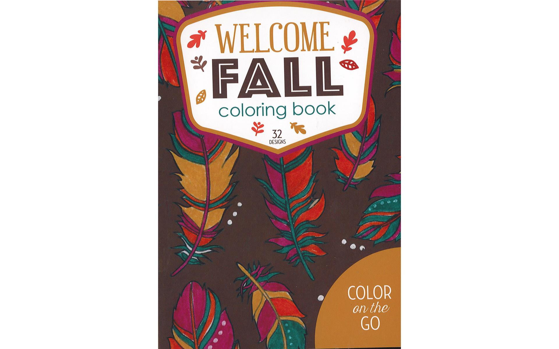 Leisure Arts Color Go Welcome Fall Coloring Book - Walmart.com