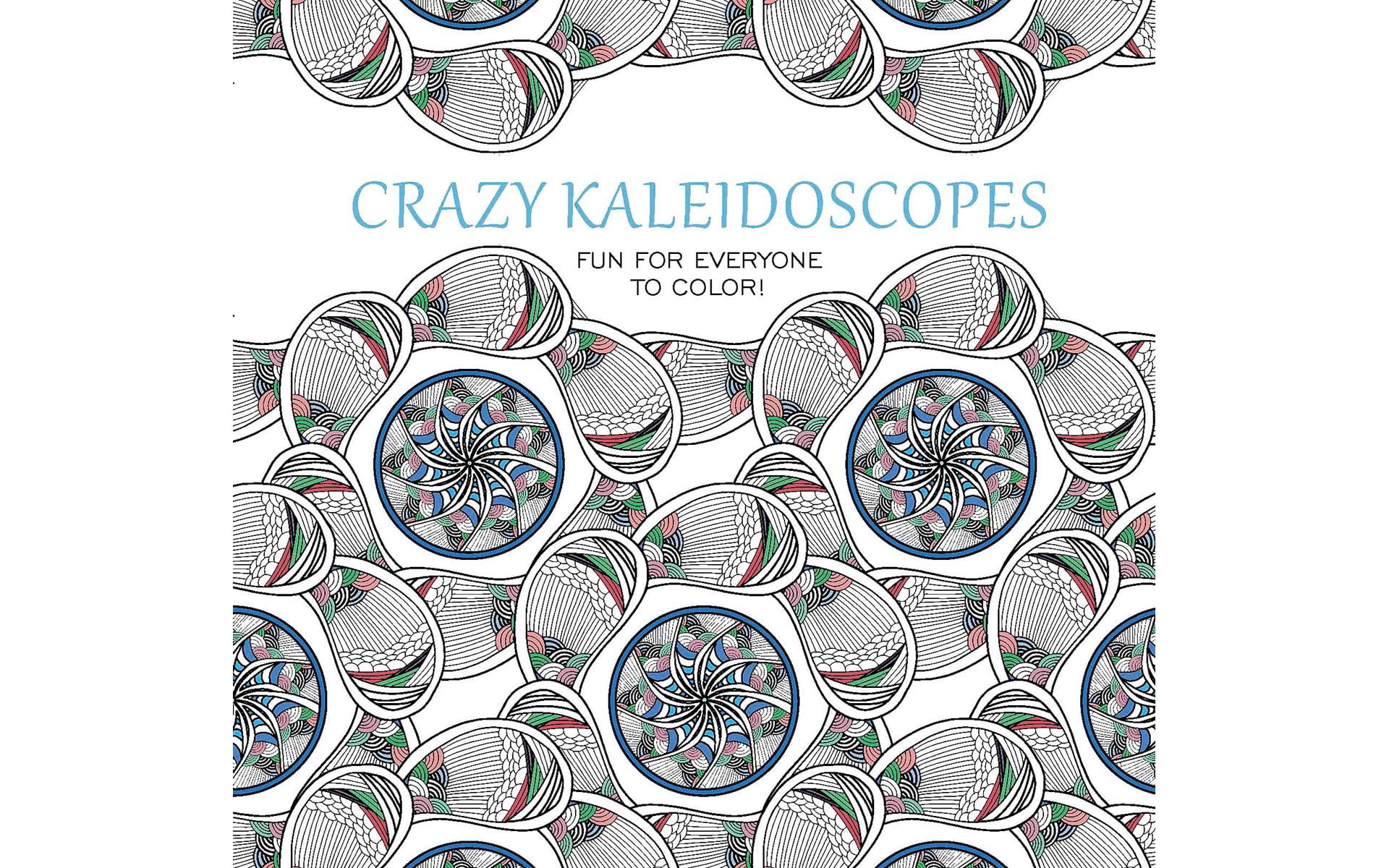 Leisure Arts Crazy Kaleidoscopes Coloring Book – Geometric Adult ...