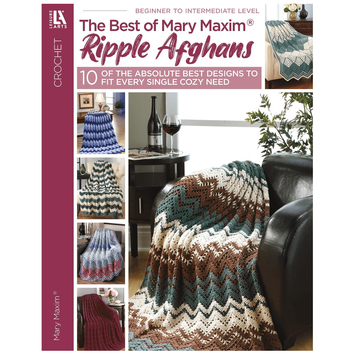 Mary Maxim: Ripple Afghans, Book - Walmart.com