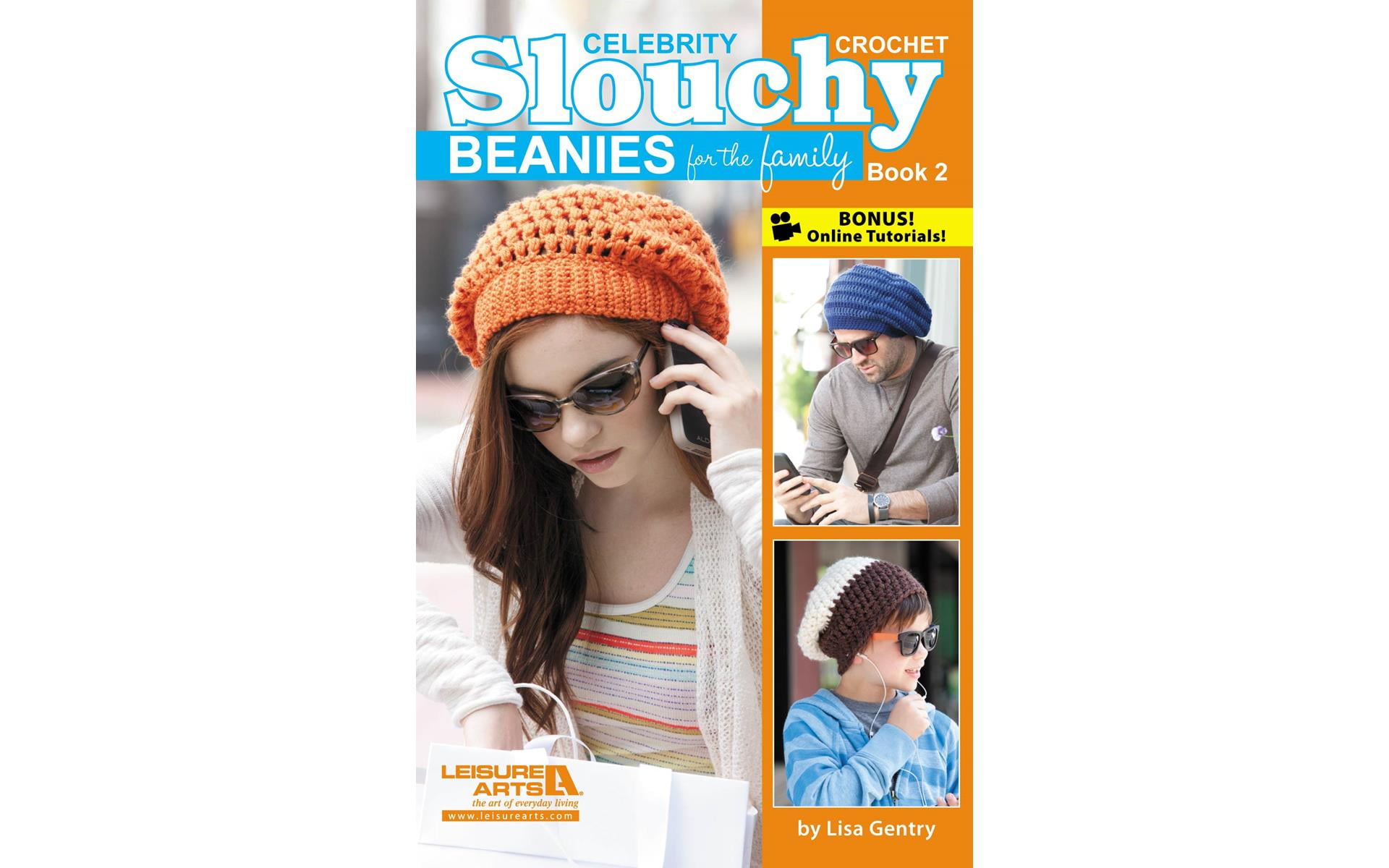 Leisure Arts Crochet Celebrity Slouchy Beanies #2 Crochet Book ...