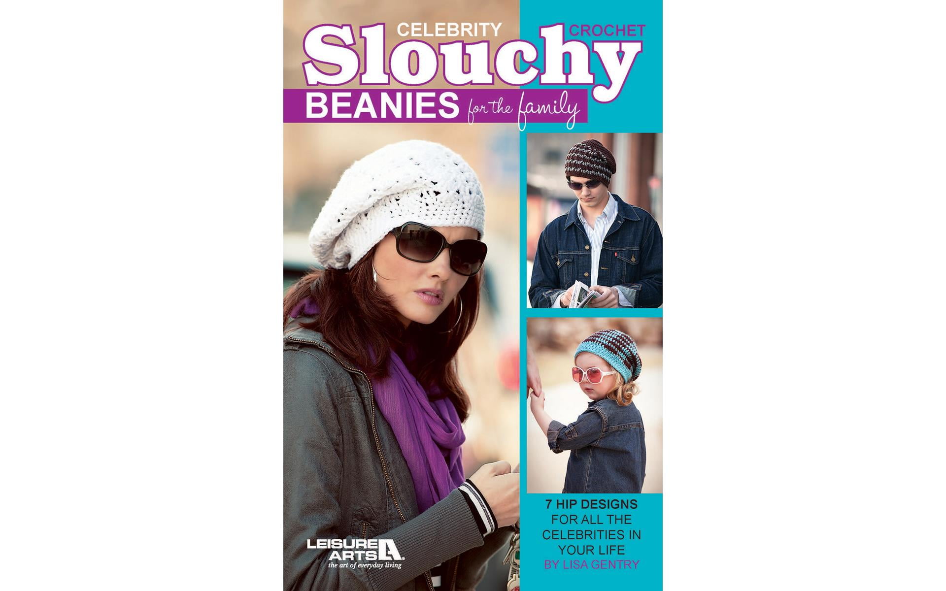 Leisure Arts Crochet Celebrity Slouchy Beanies Crochet Book - Walmart.com