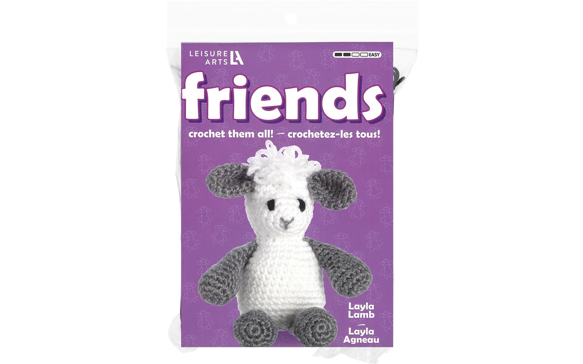Leisure Arts - Crochet Kits, Friends Layla Lamb, 3", Crochet Kit For ...