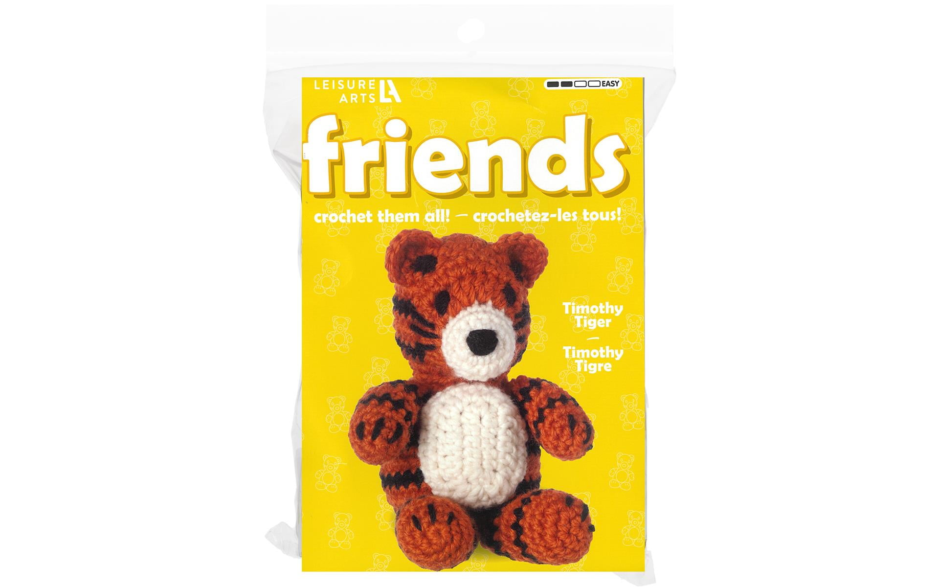 Leisure Arts - Crochet Kits, Friends Timothy Tiger, 3", Crochet Kit For ...