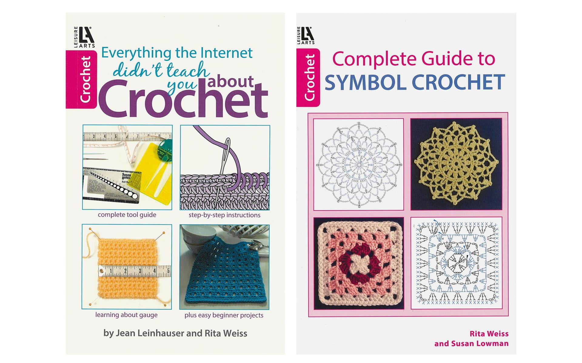 Leisure Arts Crochet Reference Book Collection 2pc - Walmart.com