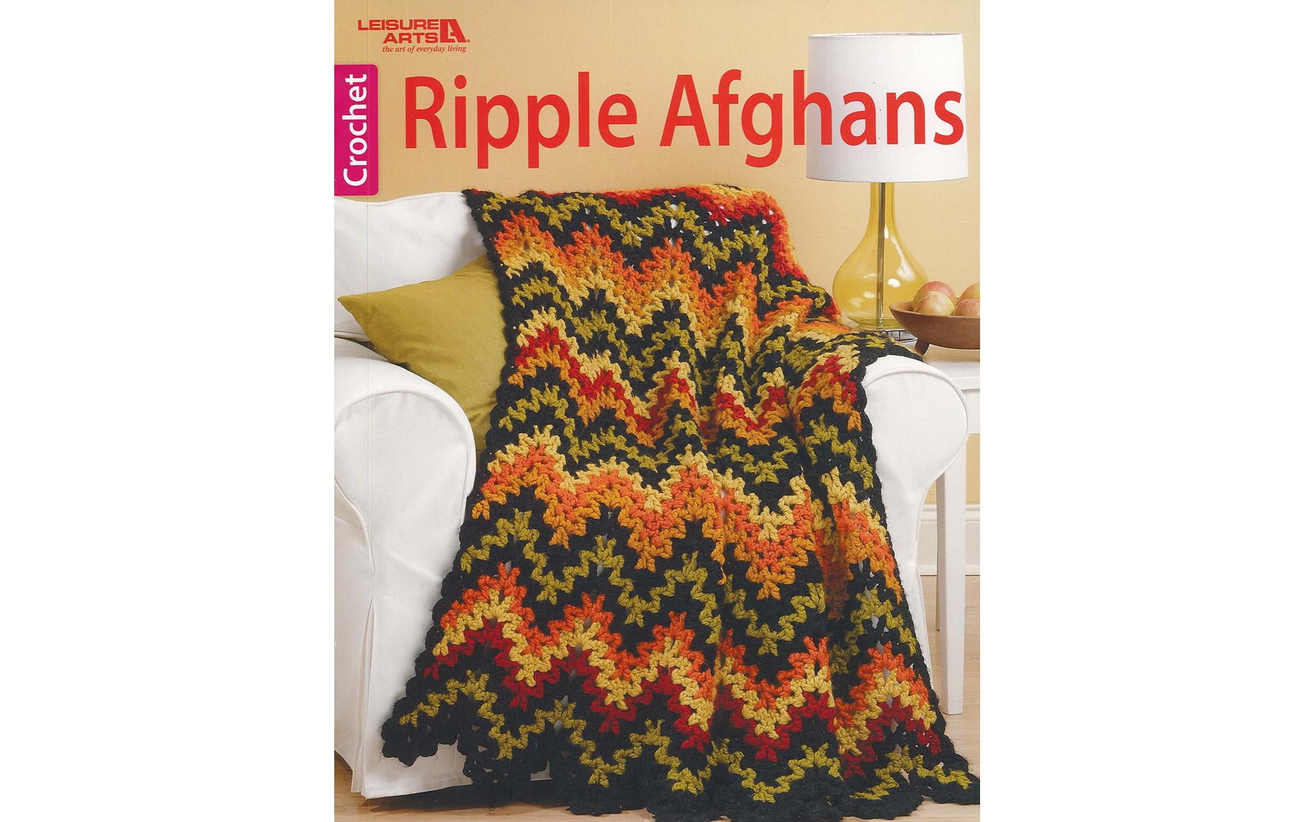 Leisure Arts Crochet Ripple Afghans Crochet Book - Walmart.com