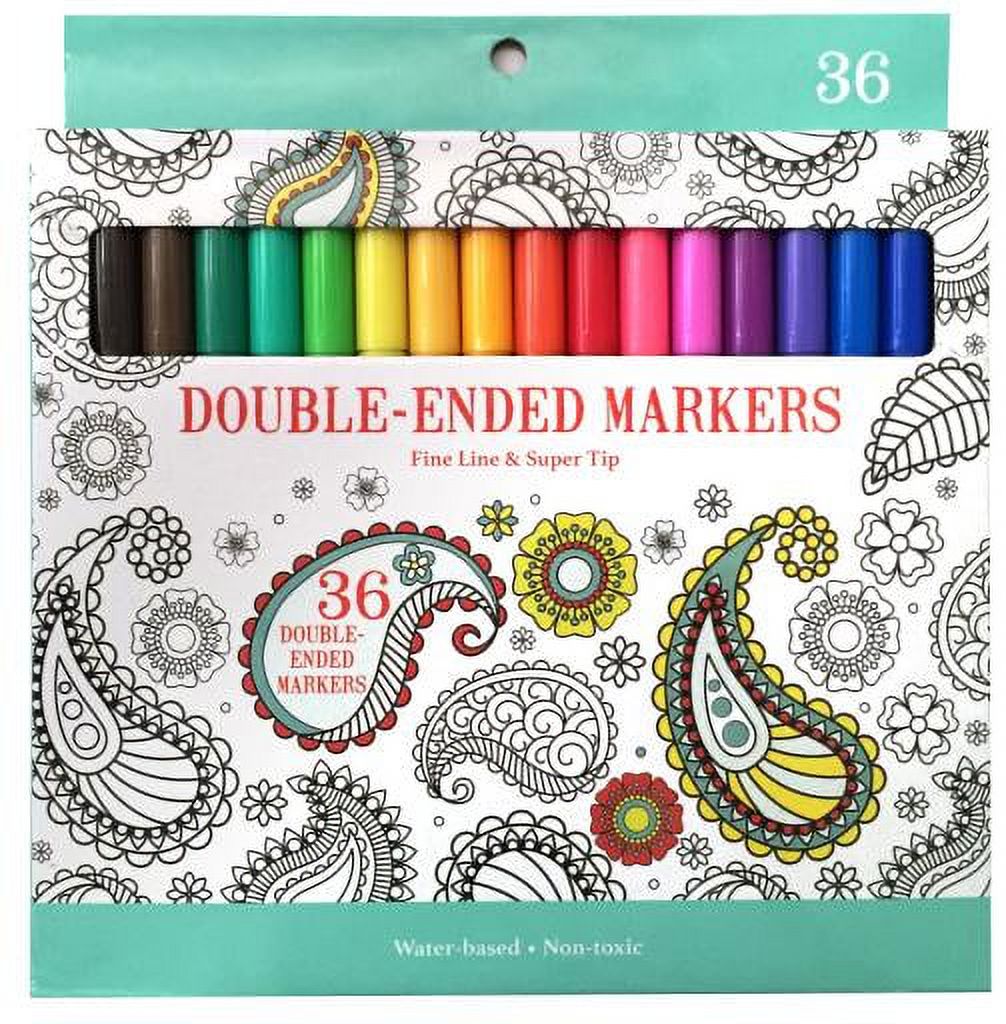 Leisure Arts Double Markers Pack, 36 Piece - Walmart.com