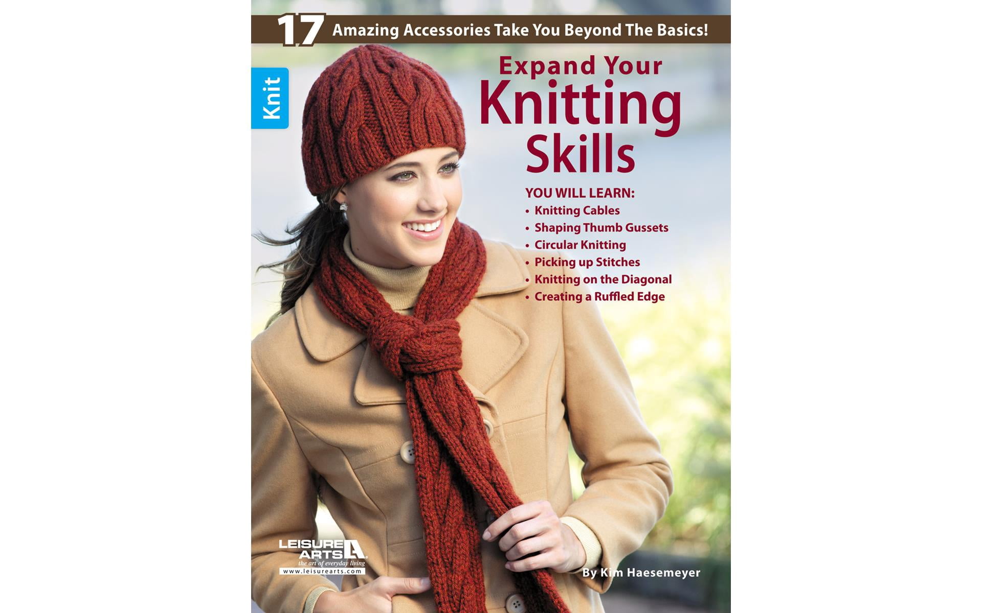 Leisure Arts Expand Your Knitting Skills Book, Knitting Books, Pattern ...