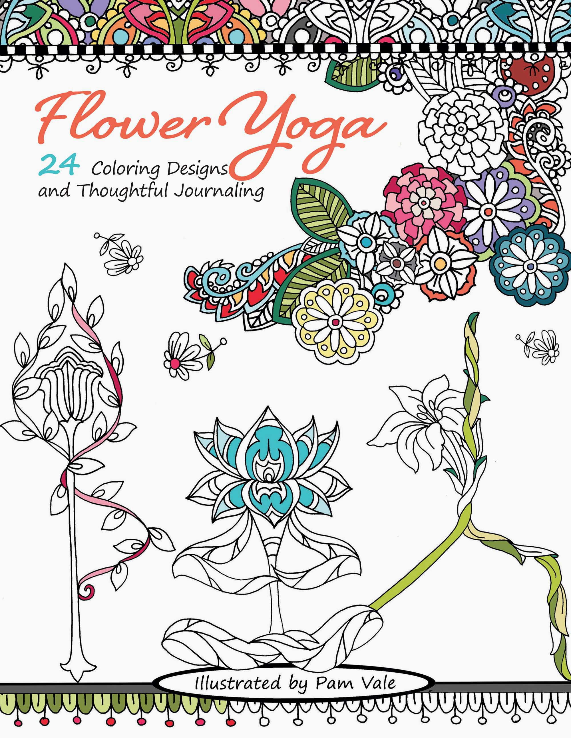 Leisure Arts Flower Yoga Coloring Book - Walmart.com