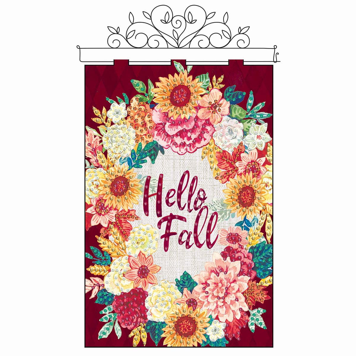 Leisure Arts® Hello Fall Kit & Hanger Felt & Sequin Kit - Walmart.com