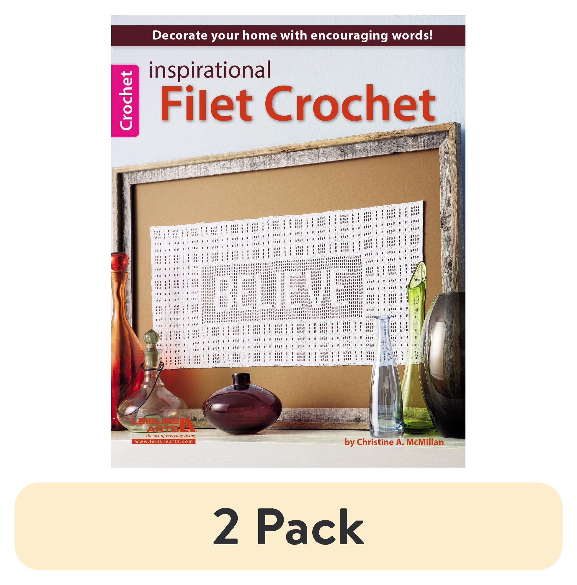(2 pack) Leisure Arts Inspirational Filet Crochet Book – Crochet ...