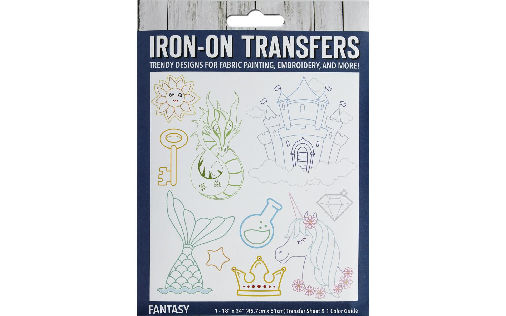 Leisure Arts Iron-On Transfer Fantasy, Embroidery Patterns, Aunt Martha ...