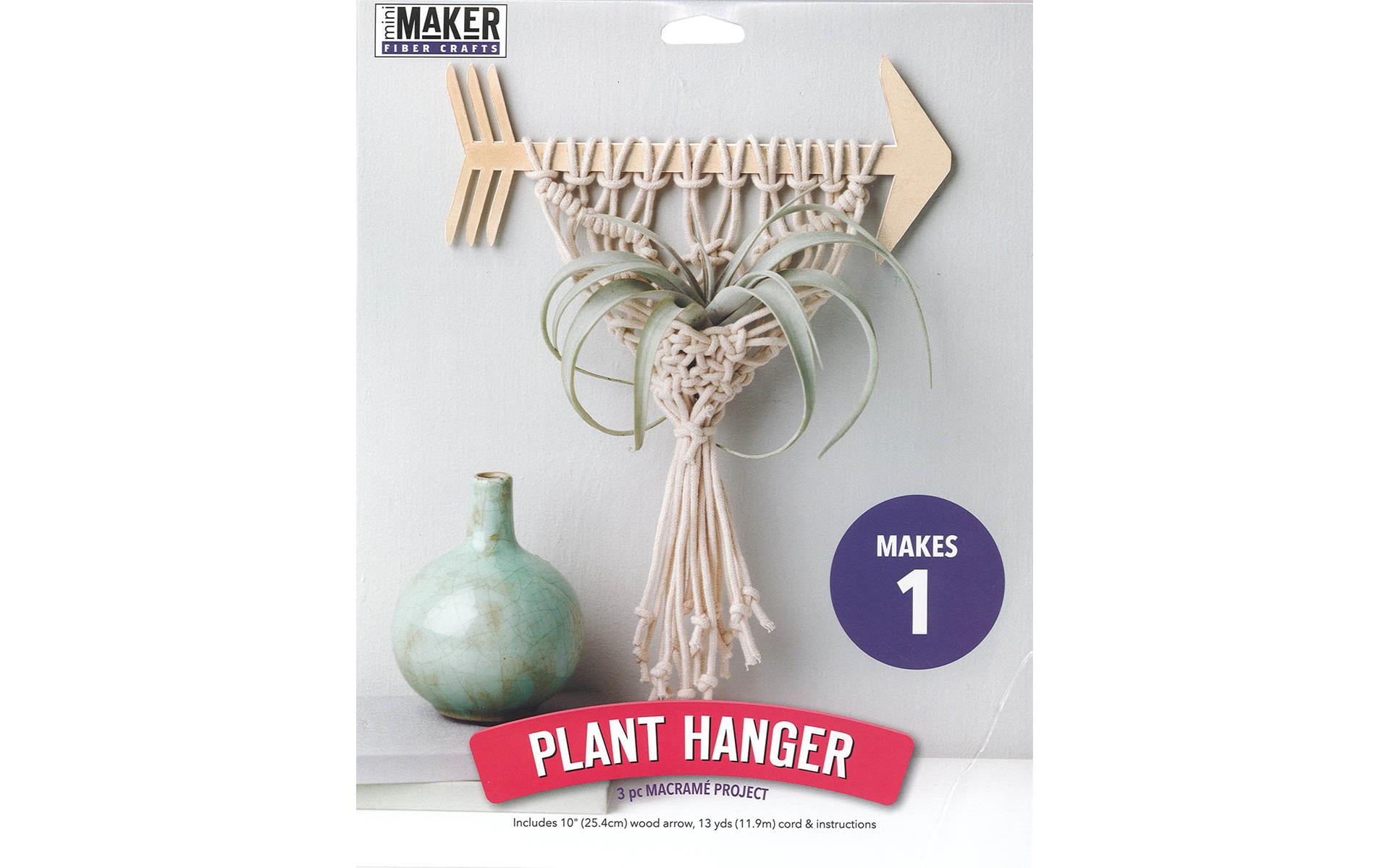 Leisure Arts Macrame Kit Arrow Plant Hanging, Macrame Kits For Adults ...