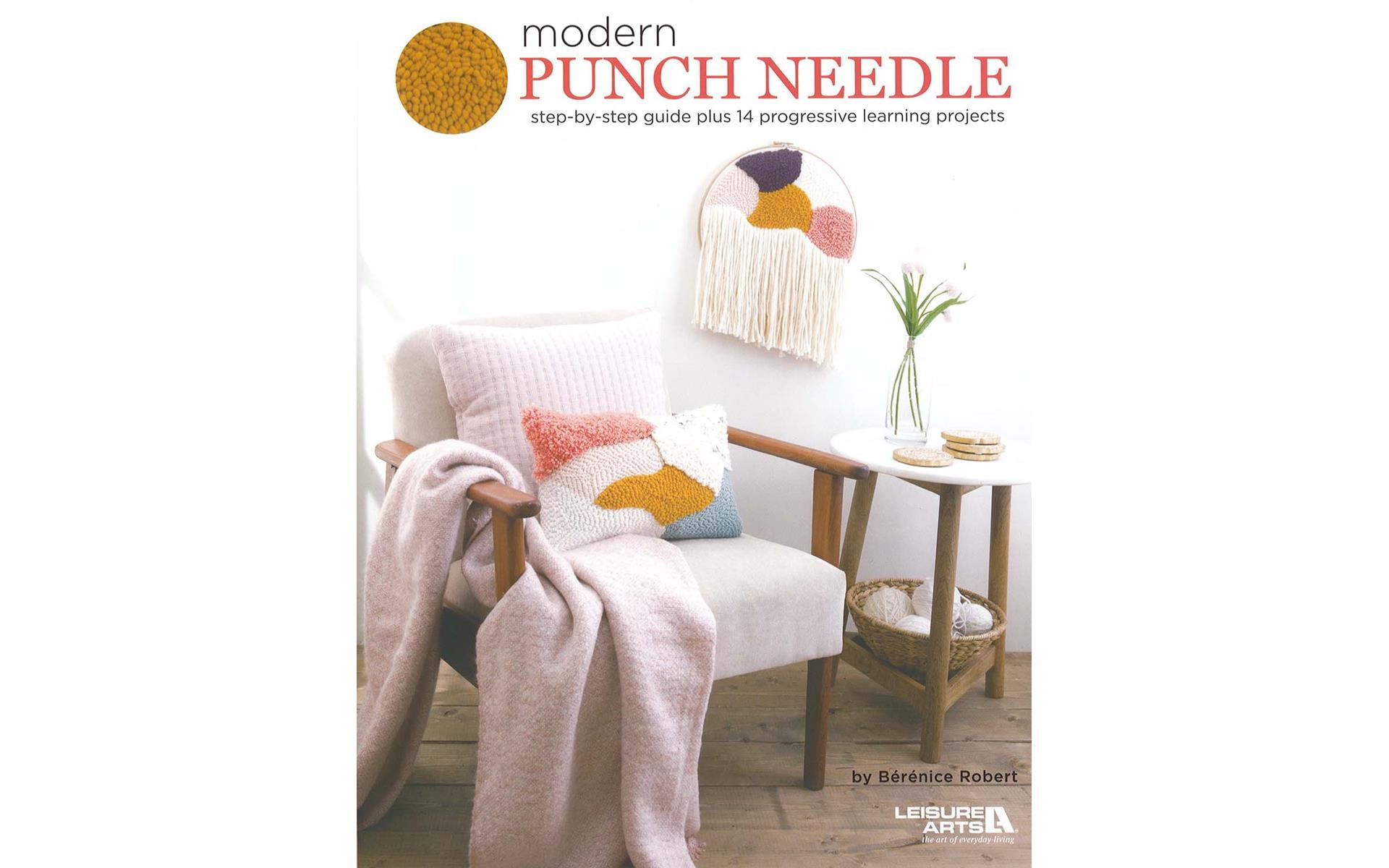 Leisure Arts Modern Punch Needle Book, Punch Needle Adults Beginner ...