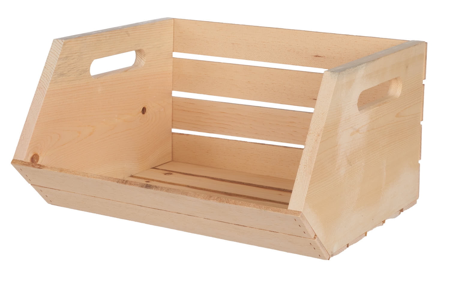 Leisure Arts Open Front Brown Wood Crate 18"x 15.5"x 9.25" - Walmart.com