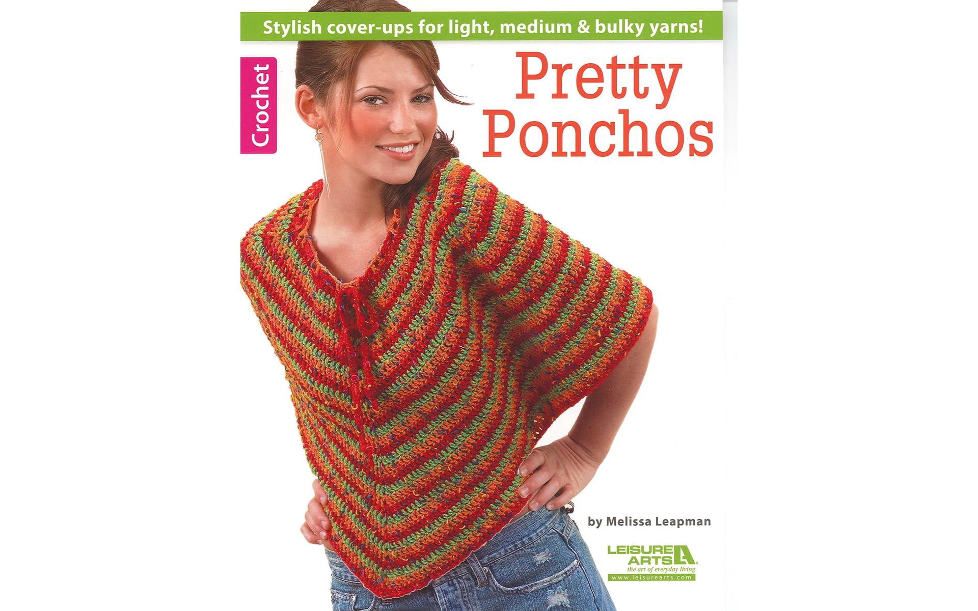 Leisure Arts Pretty Ponchos Crochet Book - Walmart.com