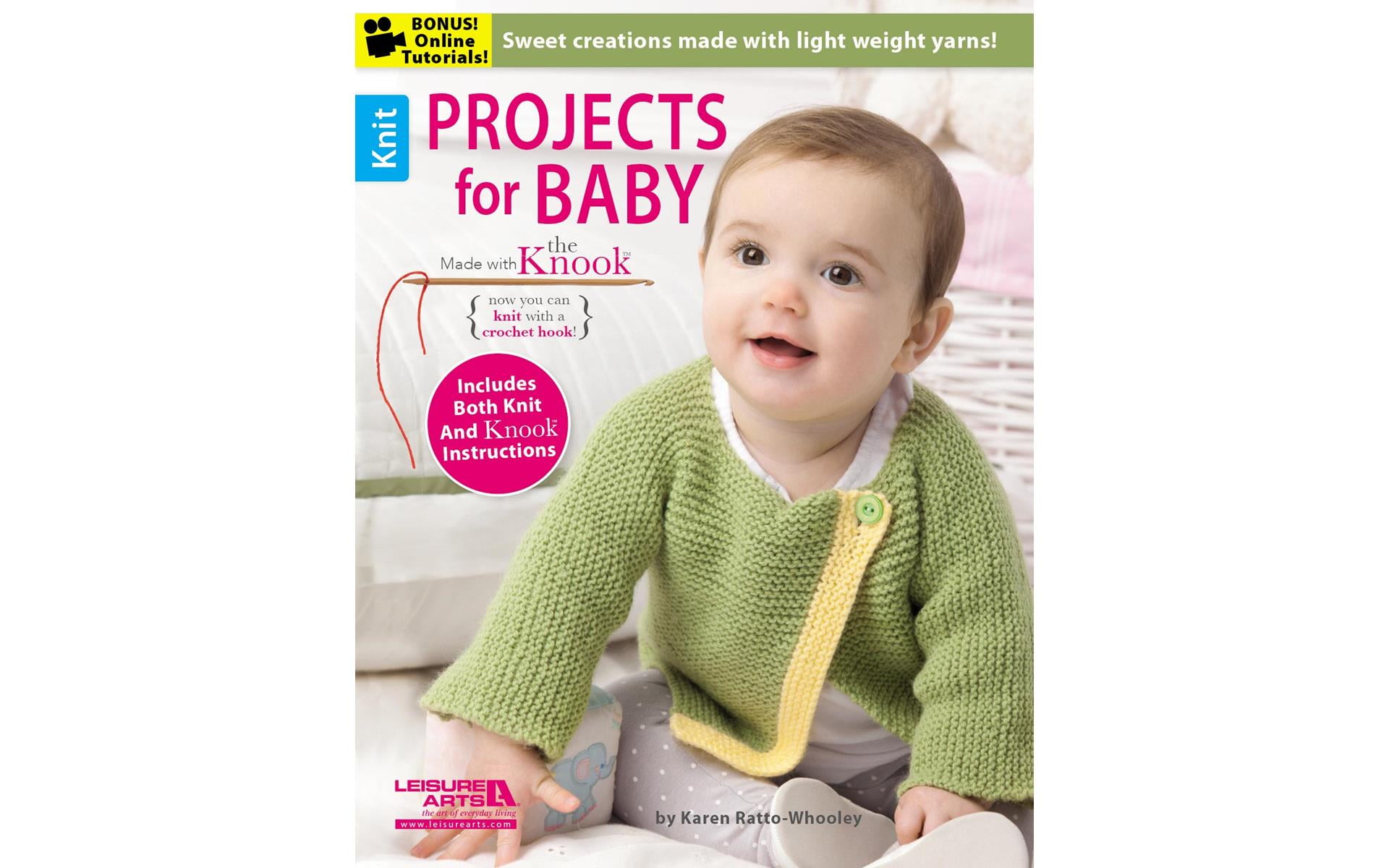 Leisure Arts Projects For Baby Made with Knook Knitting Book - Walmart.com
