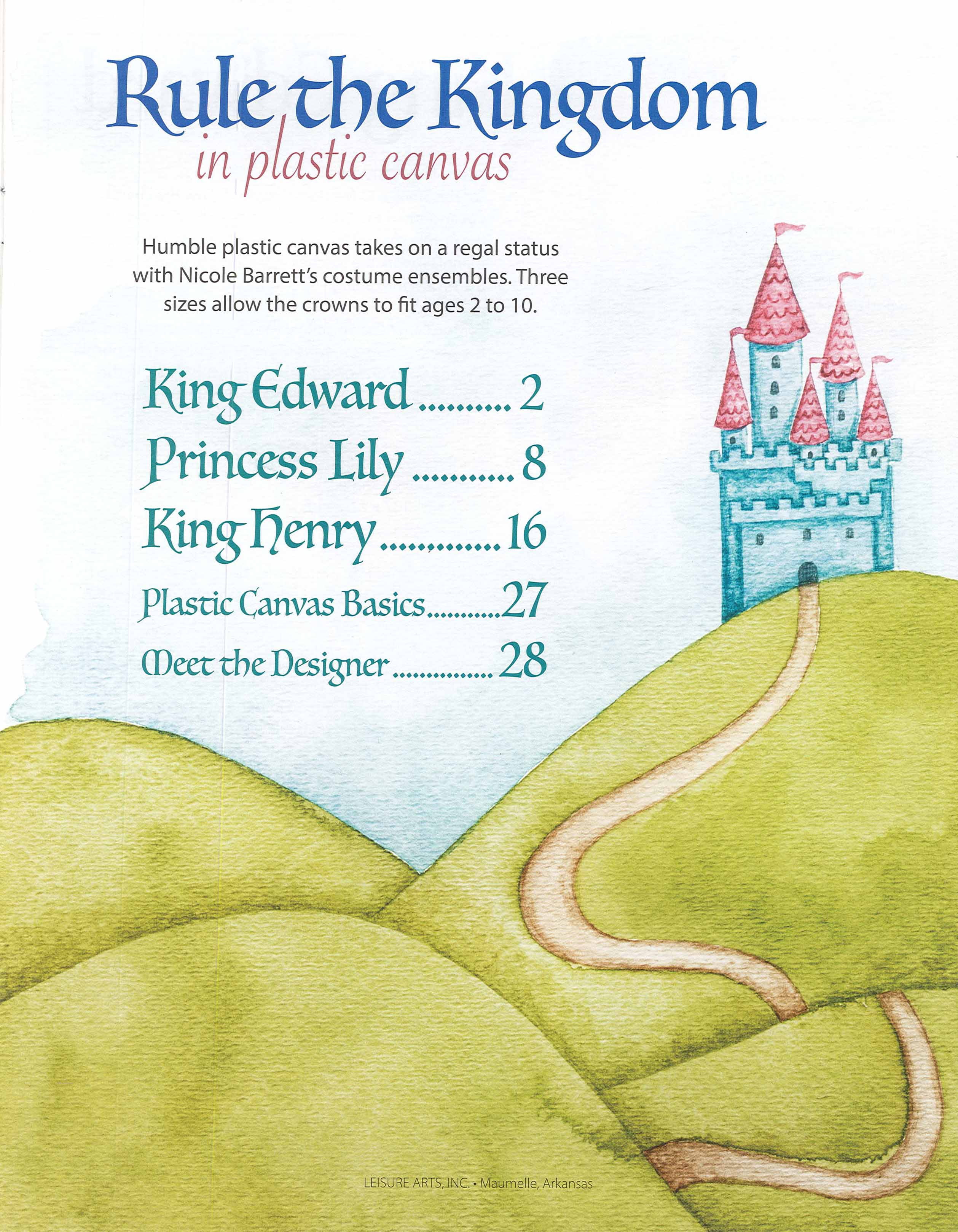 Leisure Arts Rule The Kingdom In Plastic Canvas Cross Stitch Book ...