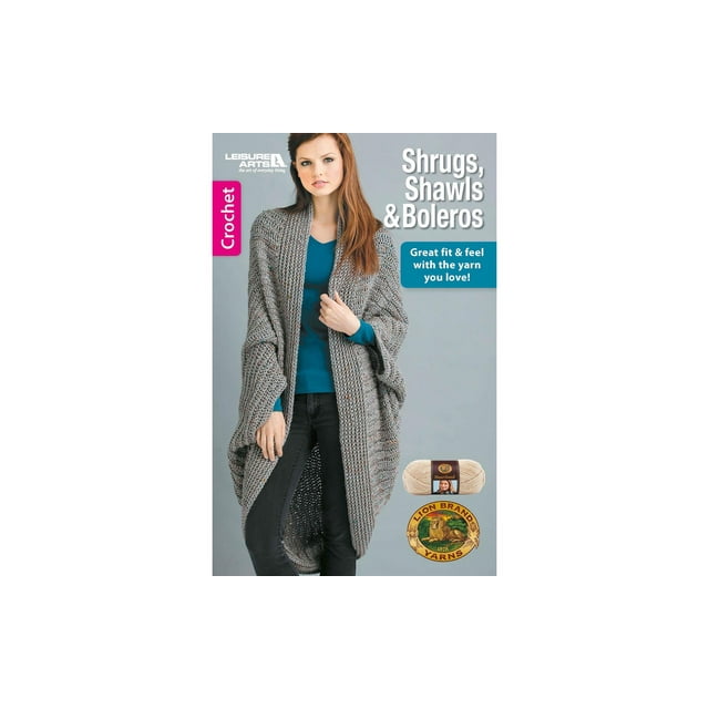 Leisure Arts Shrugs, Shawls And Boleros Crochet Book, Crochet Book ...