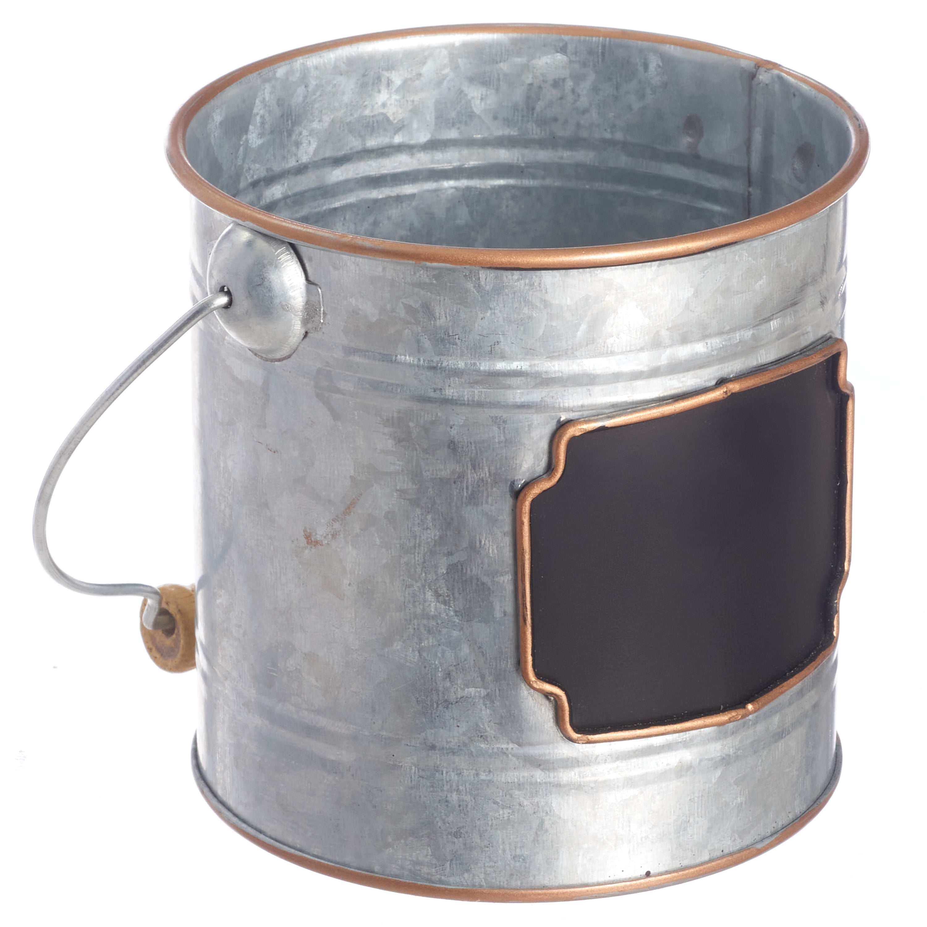 Leisure Arts Small Rustic Galvanized Metal Bucket, 1 Each - Walmart.com