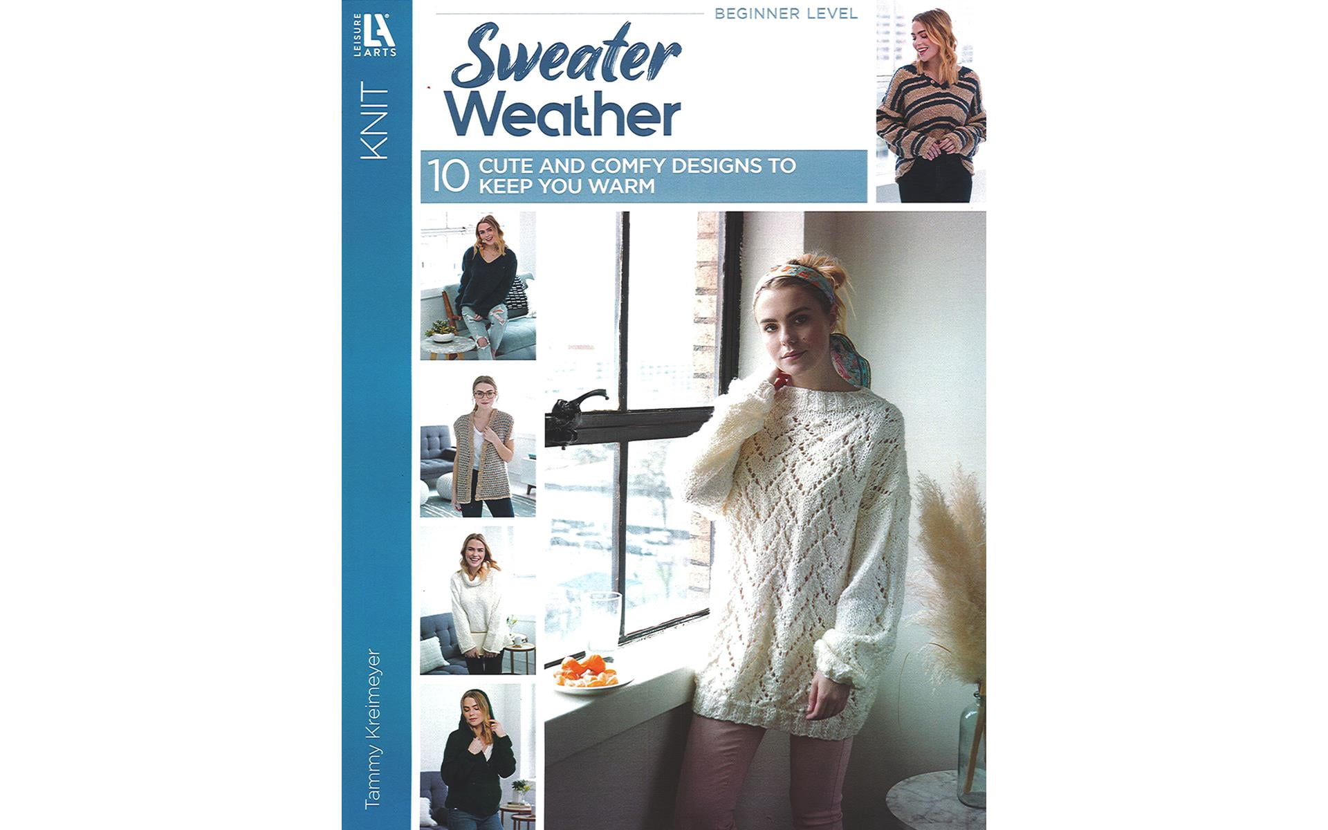 Leisure Arts Sweater Weather Knitting Book, Knitting Books, Pattern ...