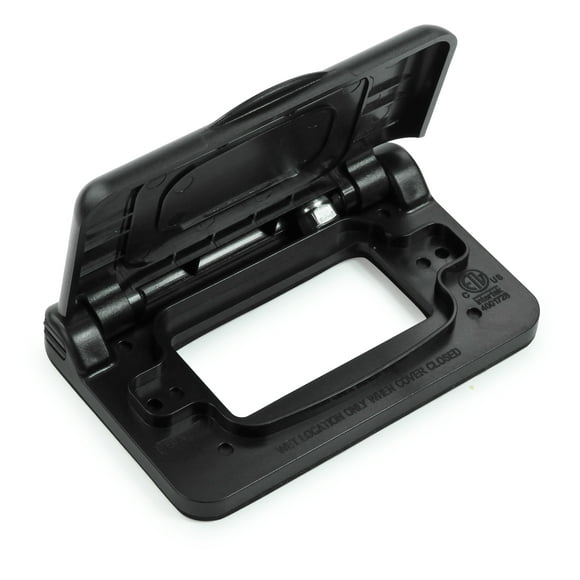 Black Weatherproof Outlet Cover