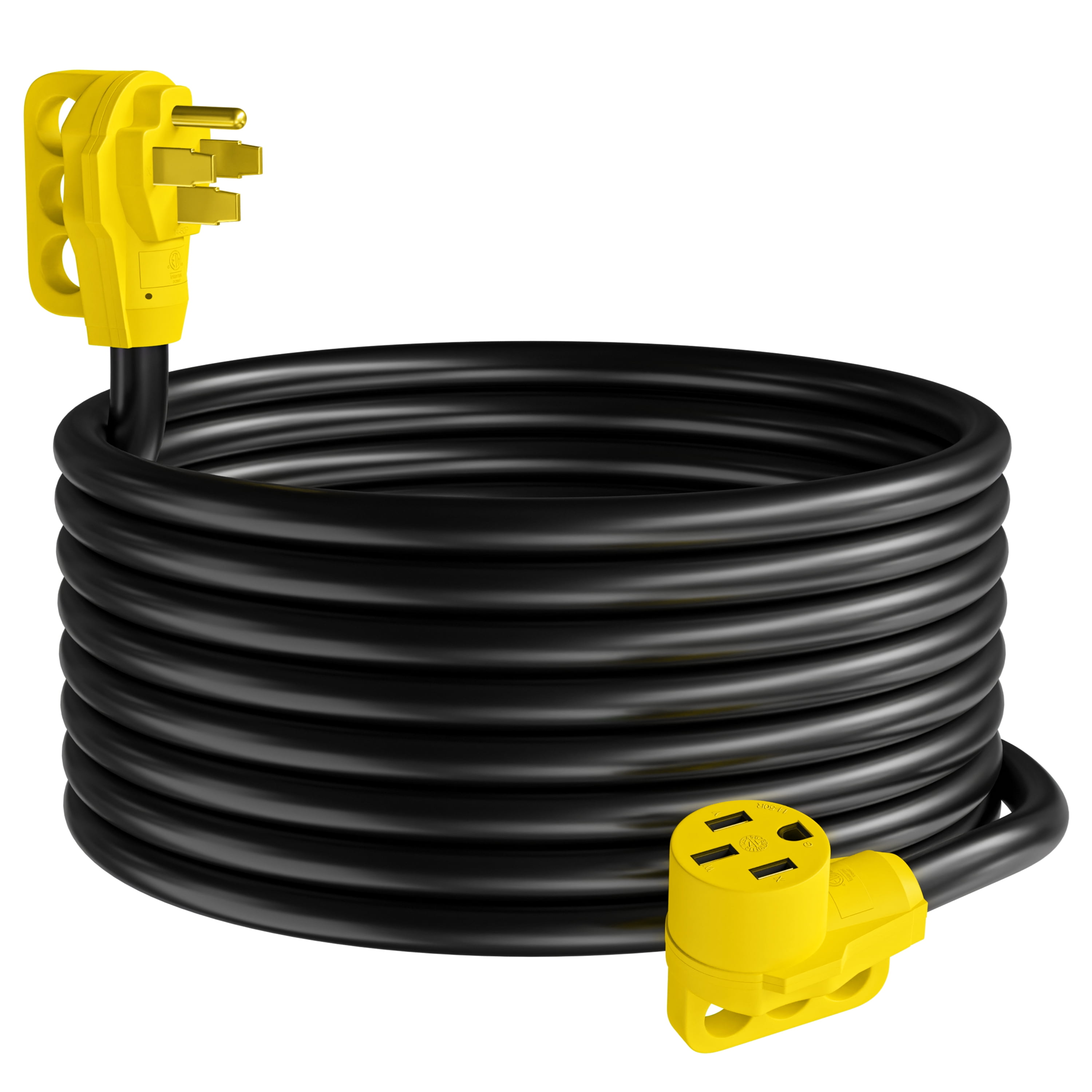 Leisure Cords 30 Ft 50 amp RV Power Extension Cord 50 Amp Male to 50 ...