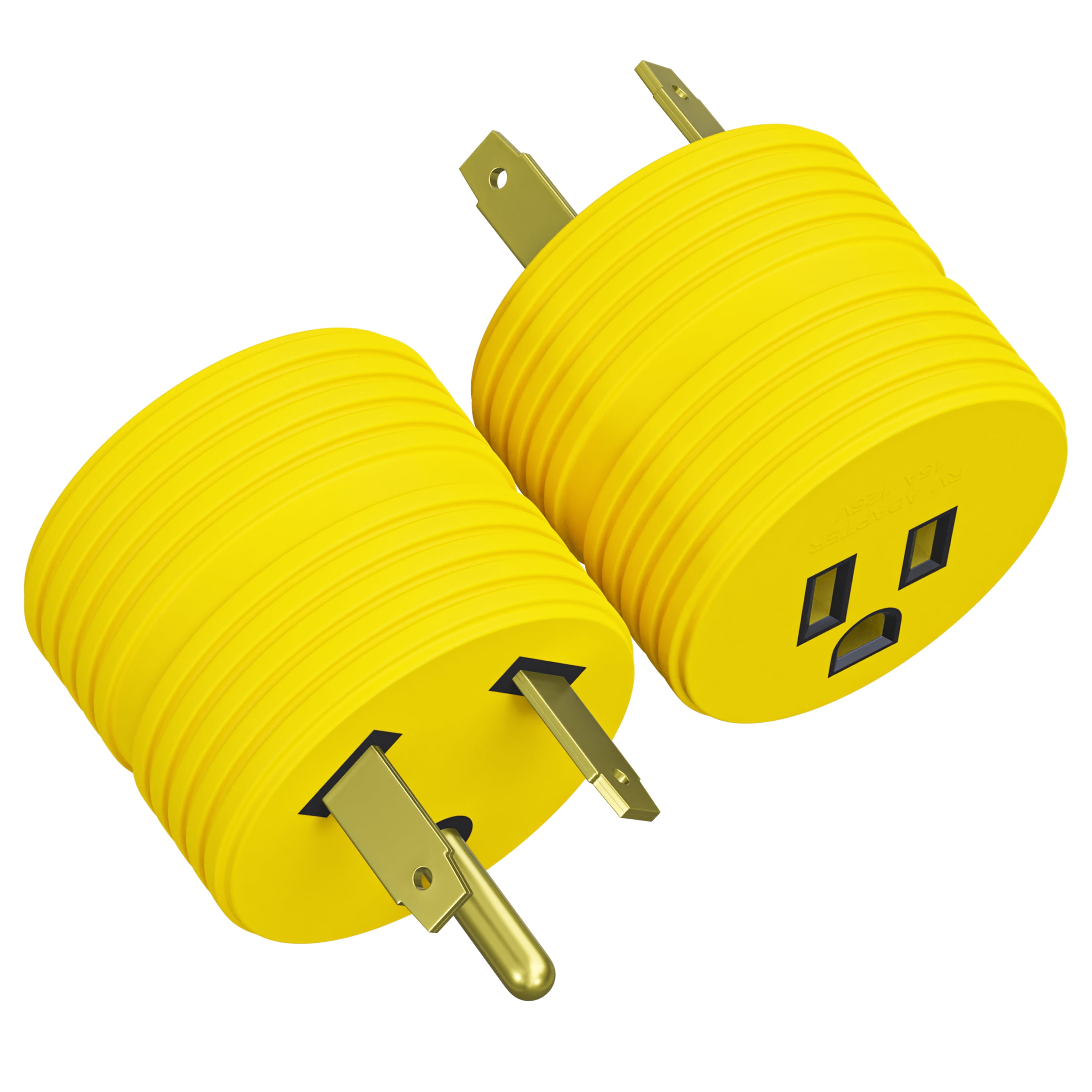 Leisure Cords 30 Amp Male to 15 Amp Female RV Power Adapter, Non-Slip ...