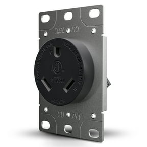 Female Plug End Grounded Plug Replacement, 15 Amp 120v-125 Volt, NEMA 5 ...