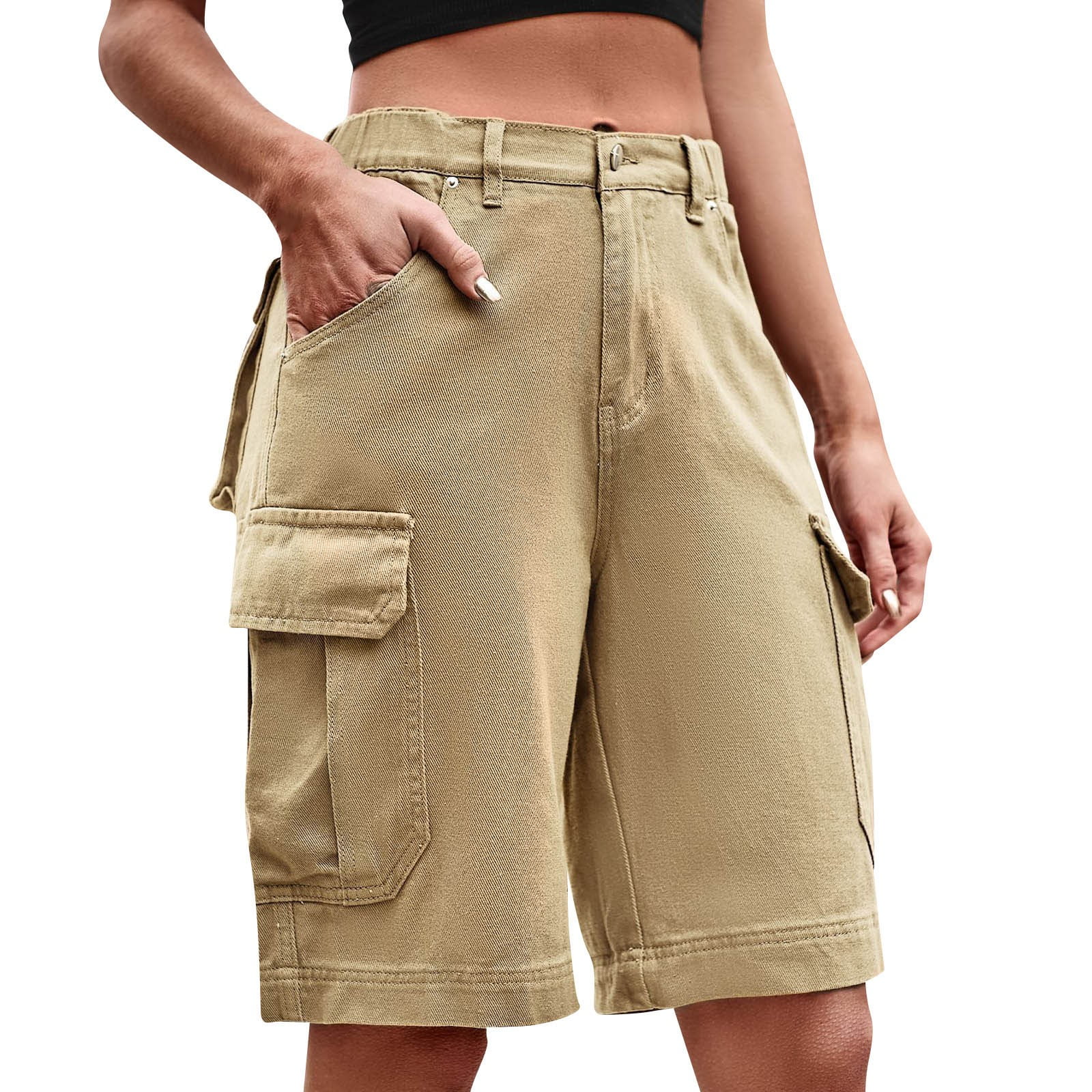 Leisure Jeans Shorts Women Summer Cargo Fashion Streetwear Workwear ...