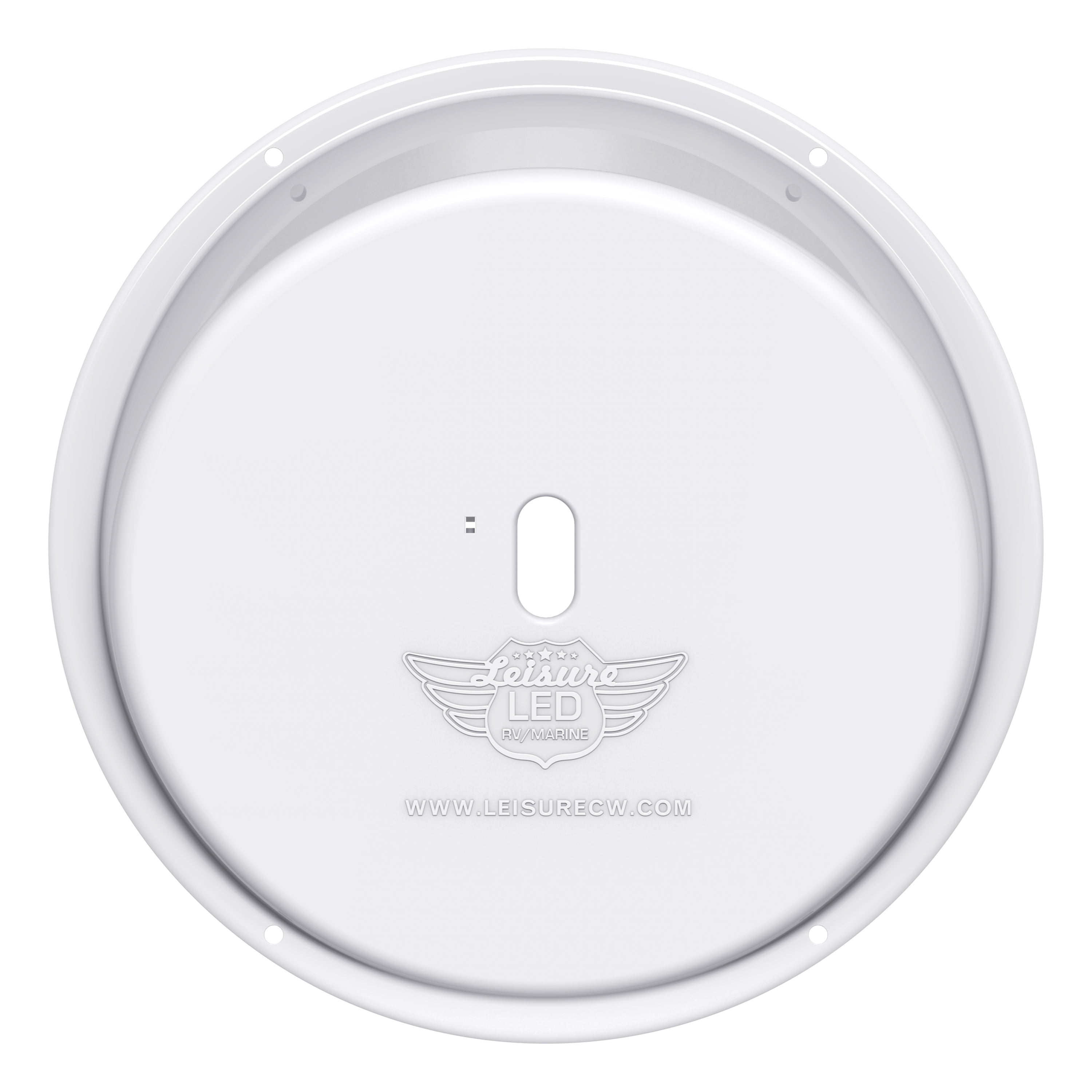 Leisure LED RV Wheel White 11" Angled Bezel for 8.5" Round Scare Porch ...