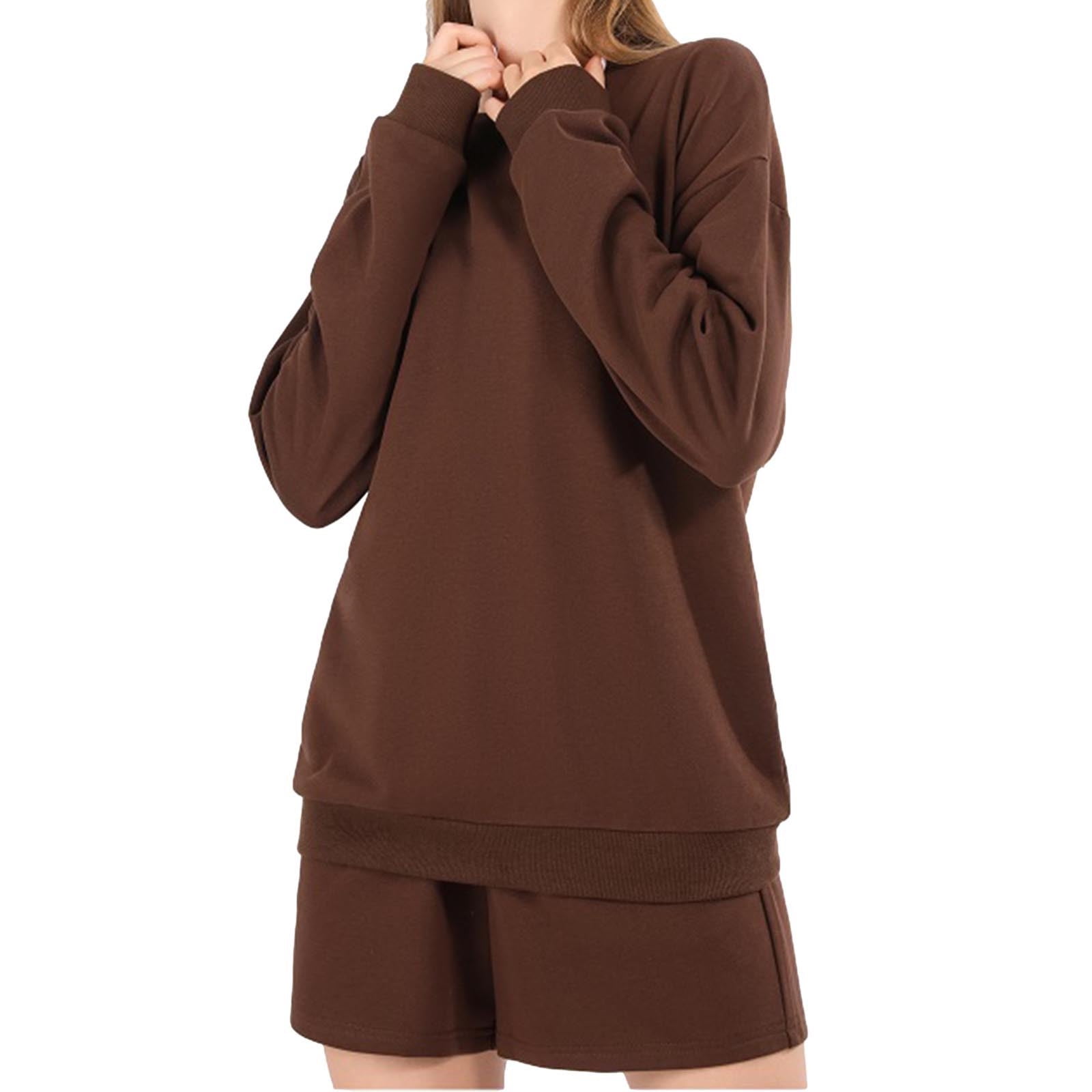 Leisure Suits For Women Gym Workout Sets For Women Lounge Sets For Women Shorts Long Sleeved
