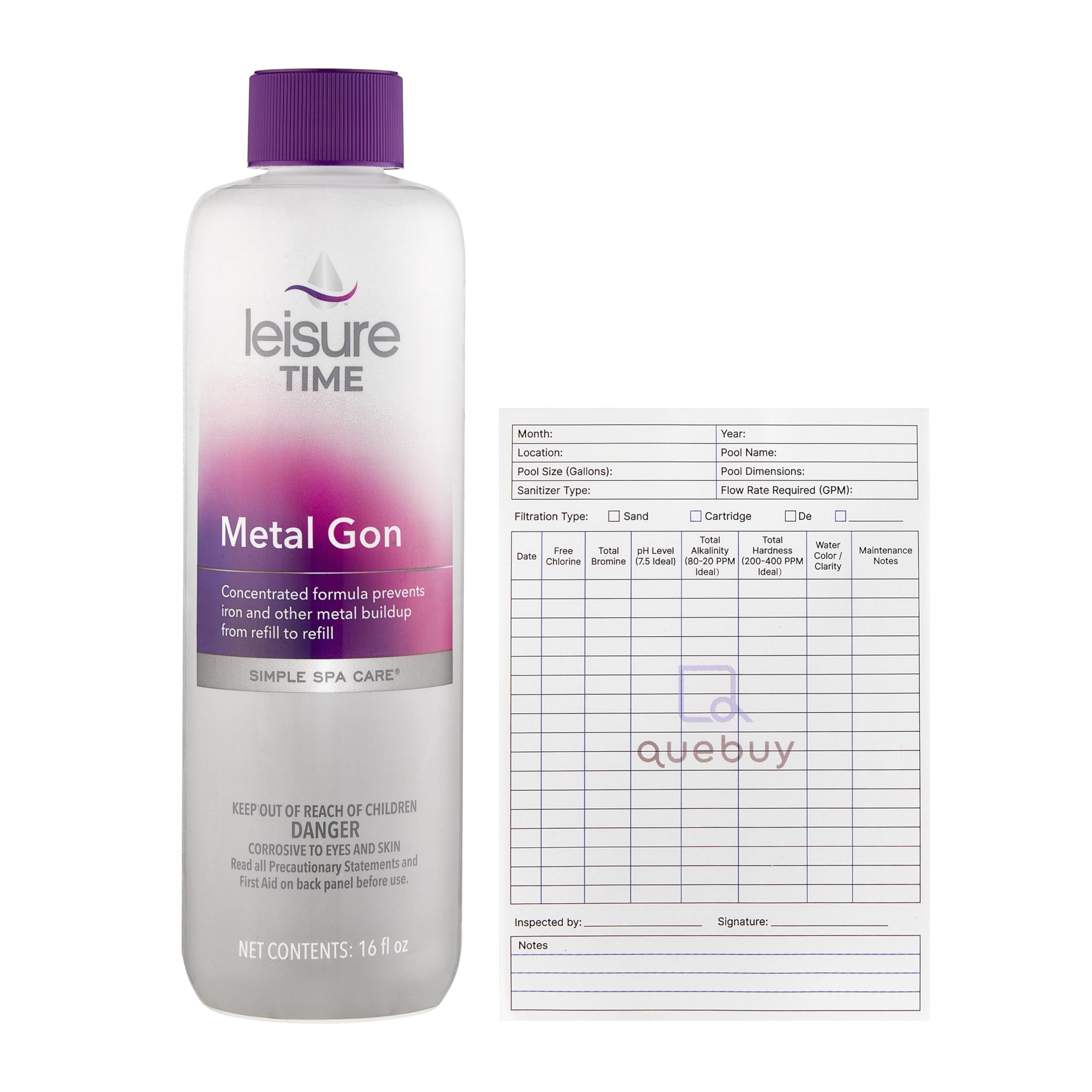 Leisure Time Metal Gon 16 Fl Oz – Concentrated Formula for Iron ...