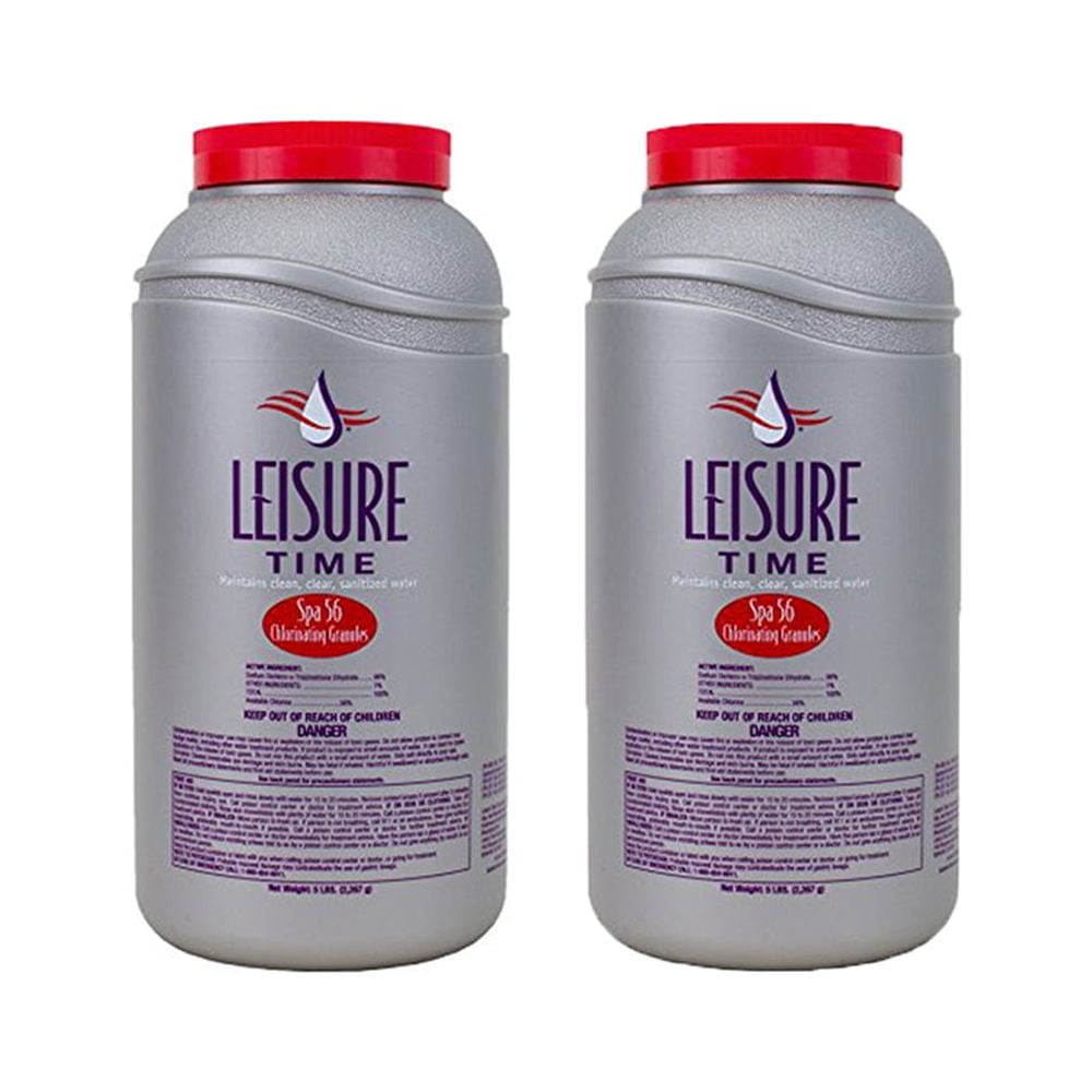 Leisure Time Spa 56 Chlorine Granulated Shock Sanitizer for Hot Tub - 2 ...