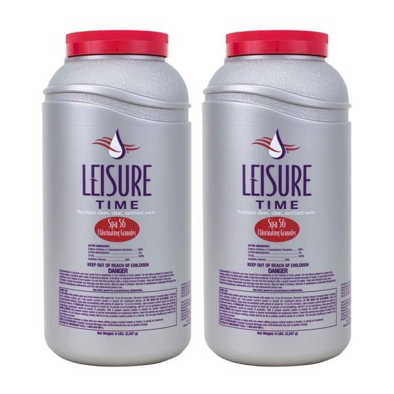Leisure Time 5 lb Spa 56 Chlorine Granules - Hot Tub Granulated ...