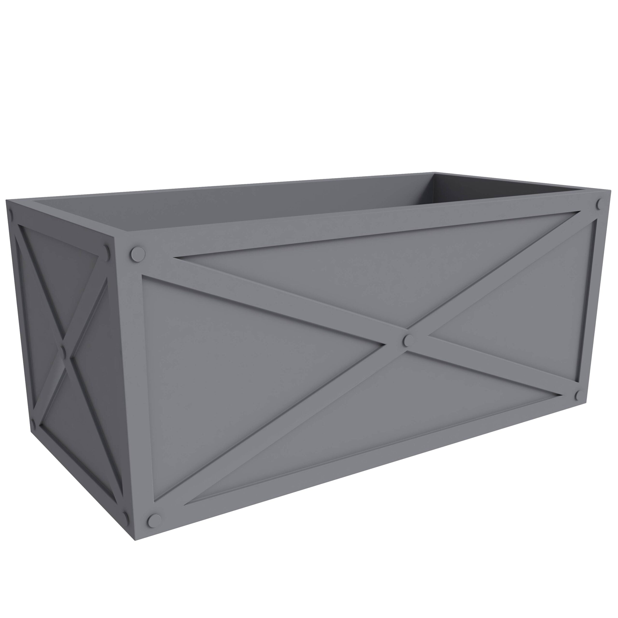 LeisureMod Bonsai Indoor and Outdoor Rectangular Fiberglass Planter Box ...
