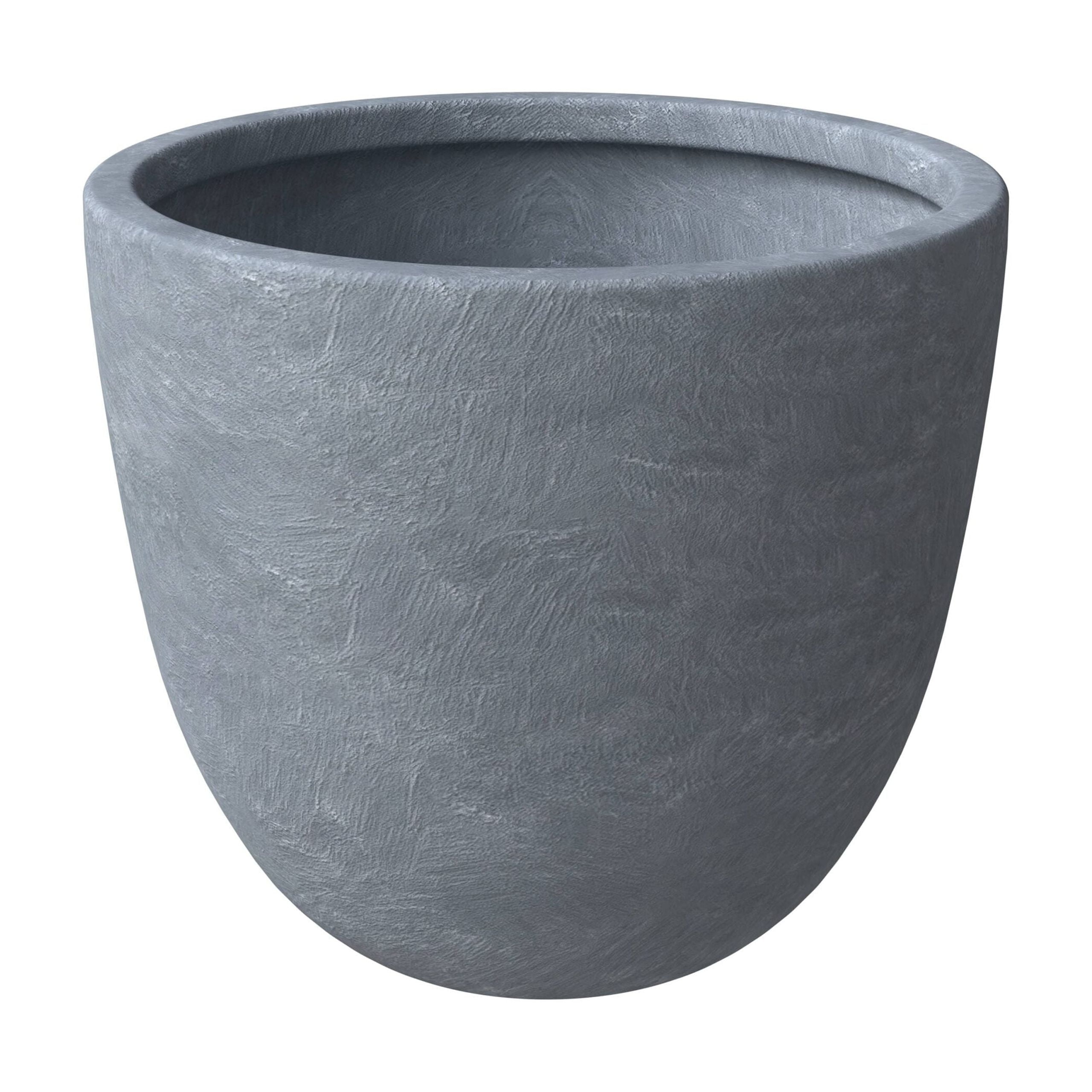 LeisureMod Dahlia Fiberstone and MgO Clay Planter, Mid-Century Modern ...