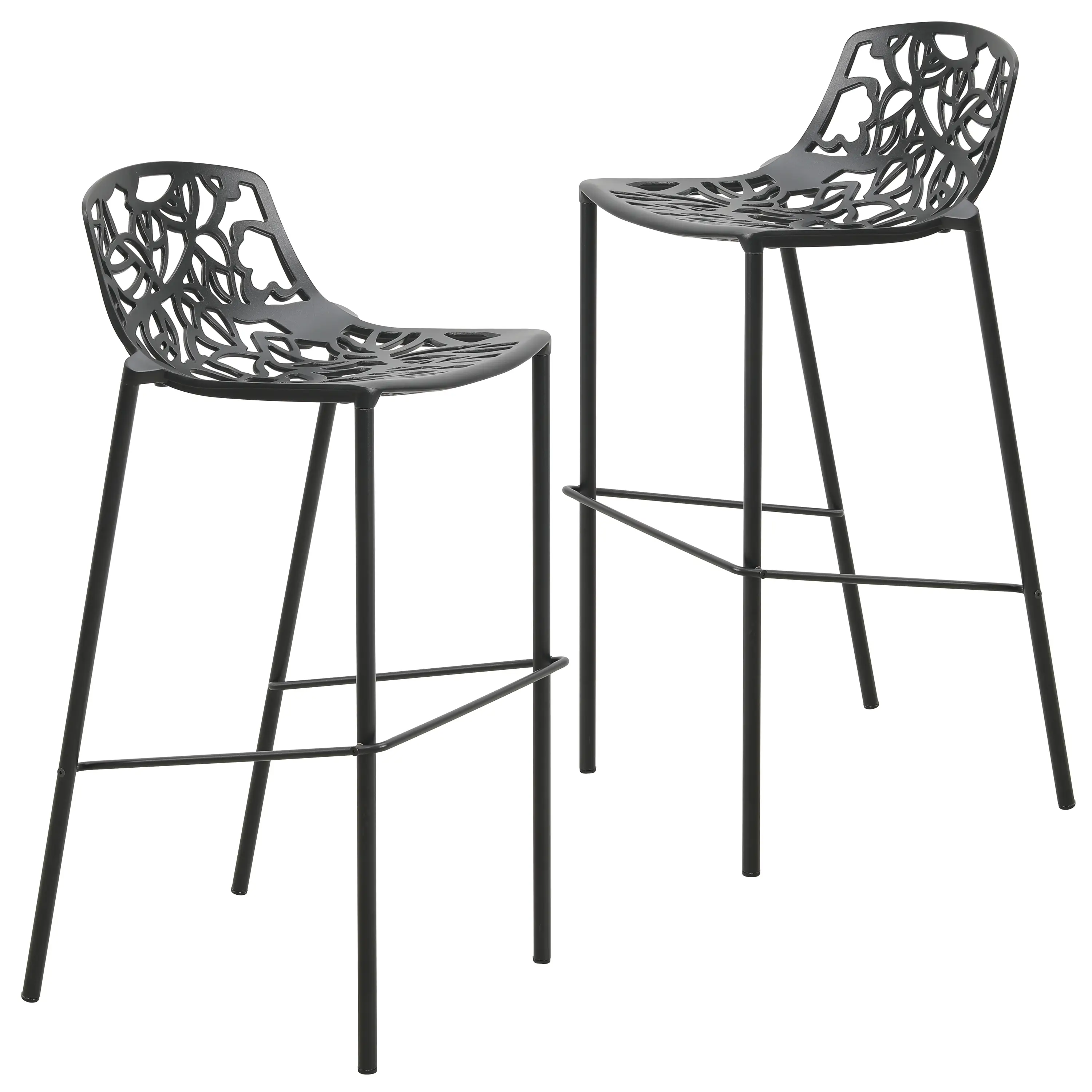 LeisureMod Devon Modern Aluminum Bar Stool – Mid-Century Counter Stool ...